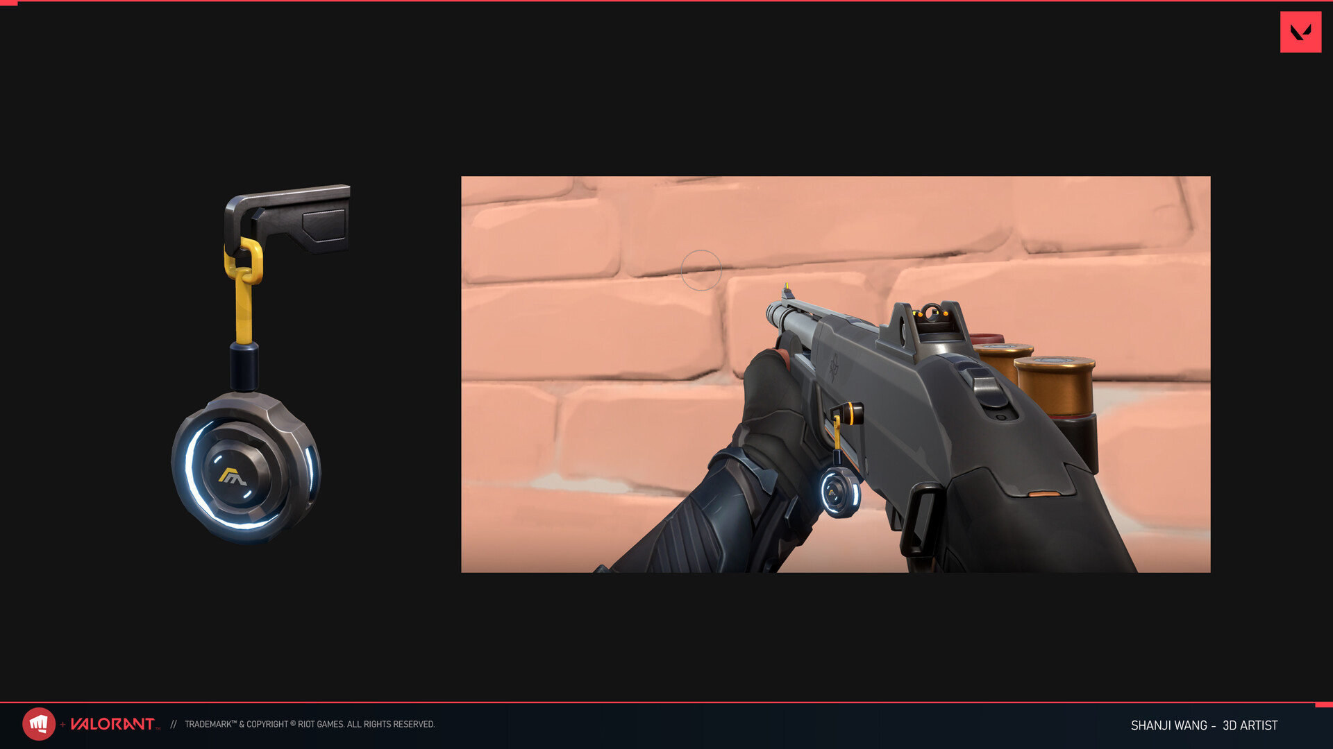 shanji wang - Valorant Task Force 809 Buddy 3D work