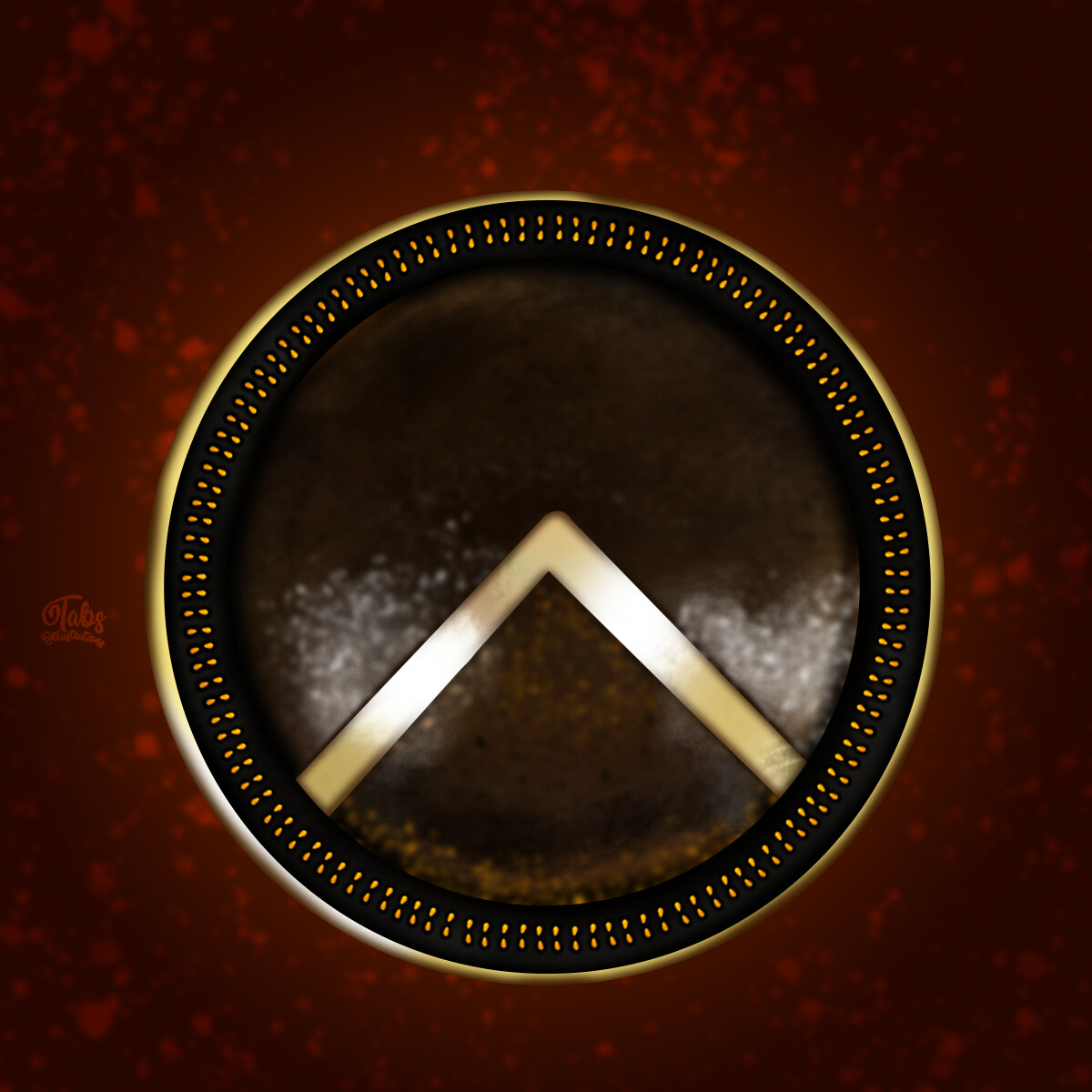 ArtStation - Greek Shield Illustration