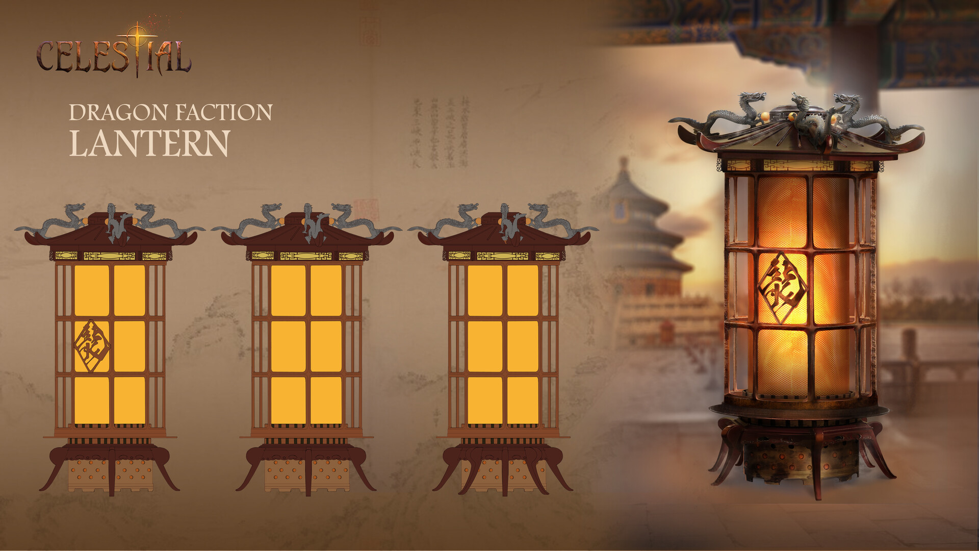 ArtStation - Celestial - Dragon Faction Lantern