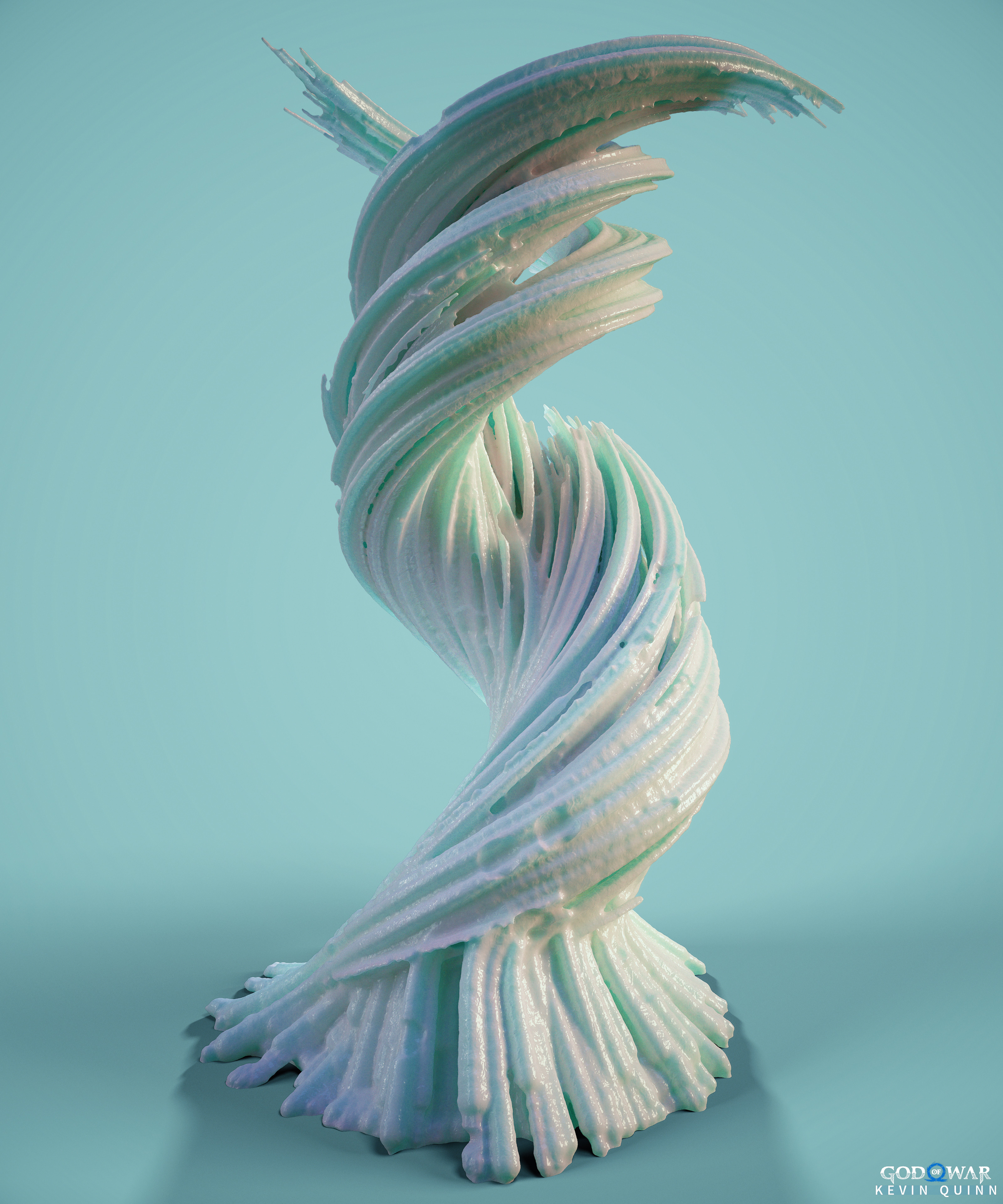 Kevin Quinn: Portfolio - God of War Ragnarok - Niflheim: Ice Forms ...