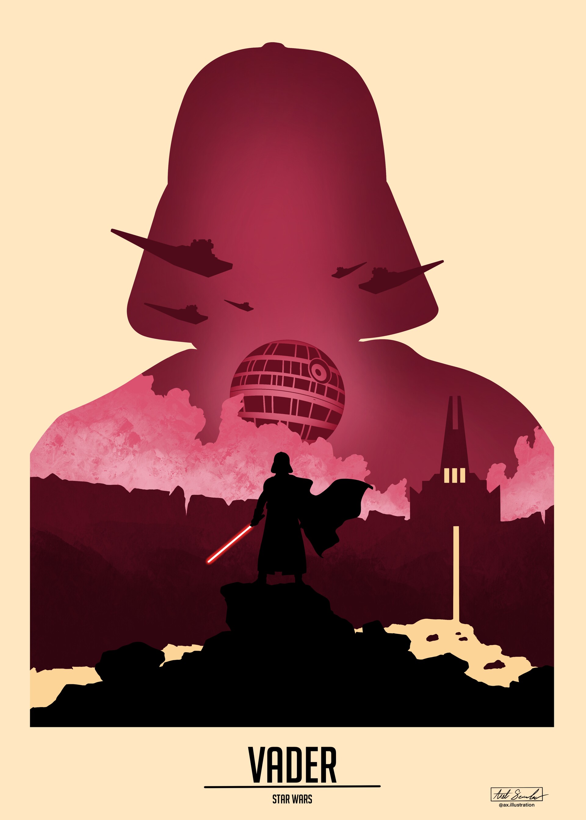 ArtStation - Darth Vader - movie poster