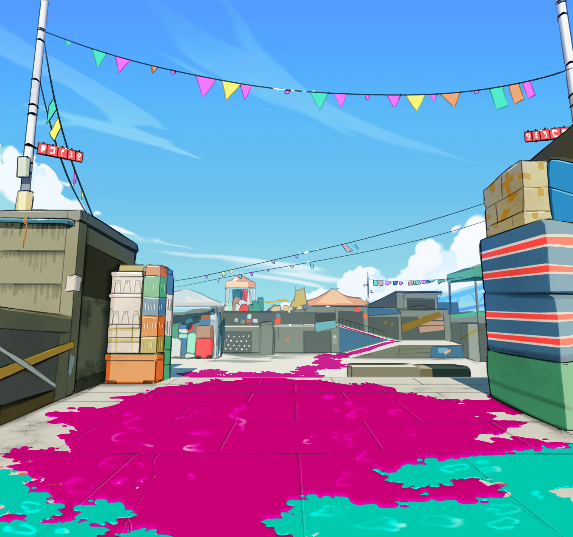 ArtStation - Splatoon 3 - Hagglefish Market