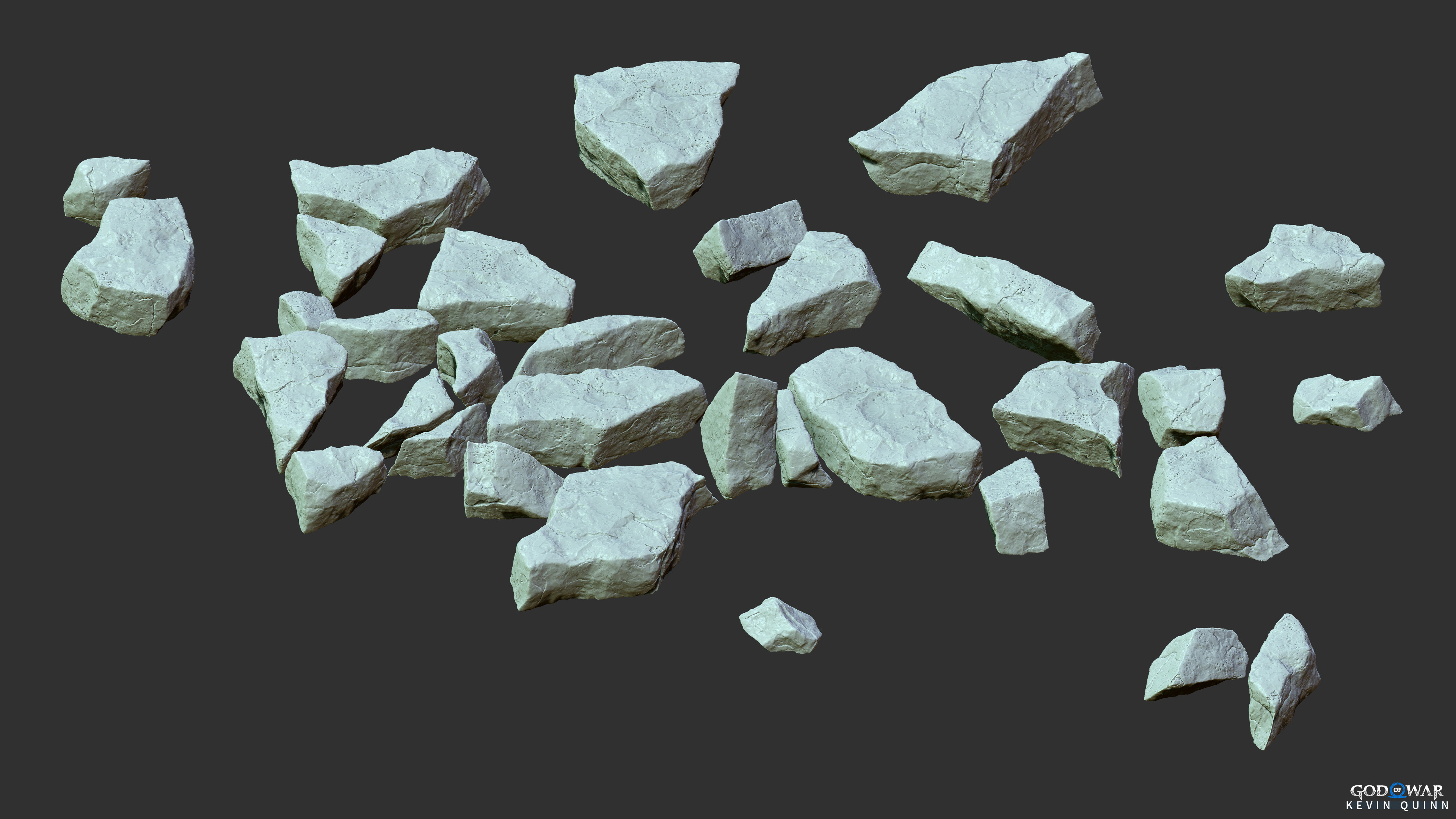 Kevin Quinn: Portfolio - God of War Ragnarok - Niflheim: Ice Chunks ...