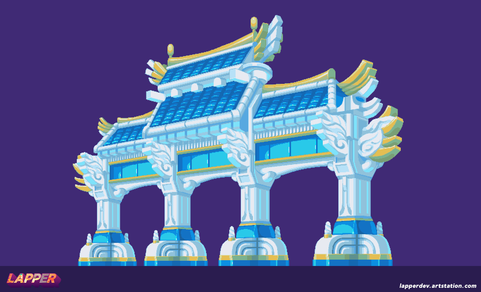 Lapper - Artist & Editor - Courtyard Gate for Freedom Planet 2