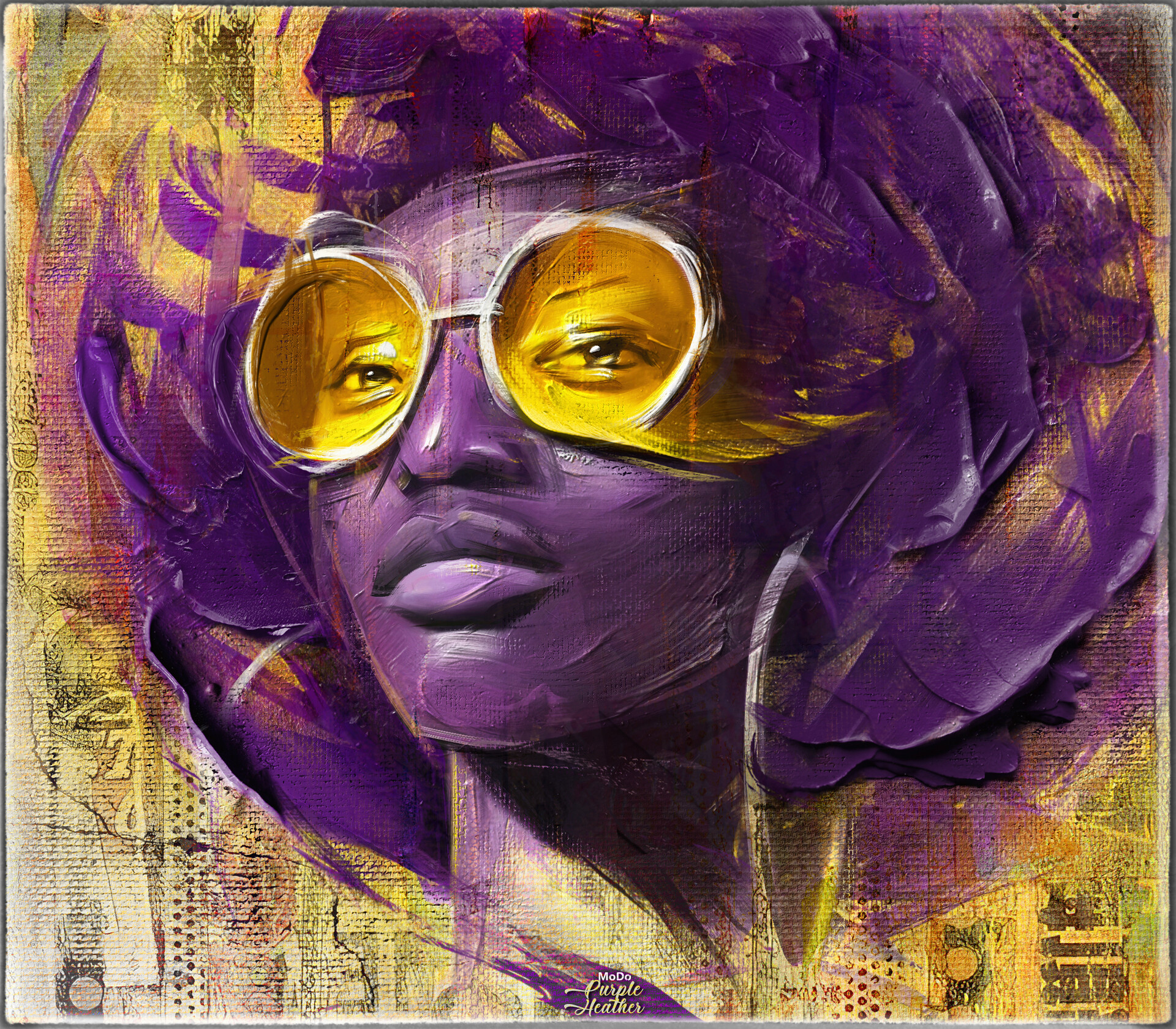 ArtStation - 'Purple Heather' | MoDo Thick Paint