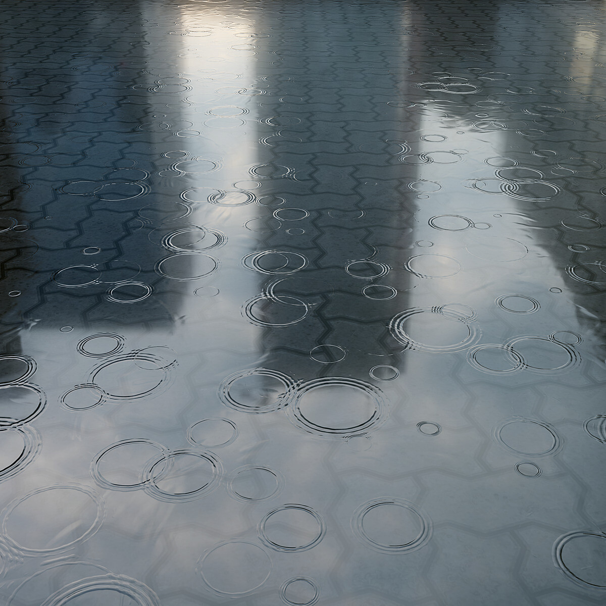 ArtStation - Rain Ripples Texture on Puddle (FREE PBR Texture)