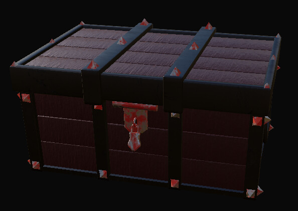 ArtStation - Textured medieval chest.