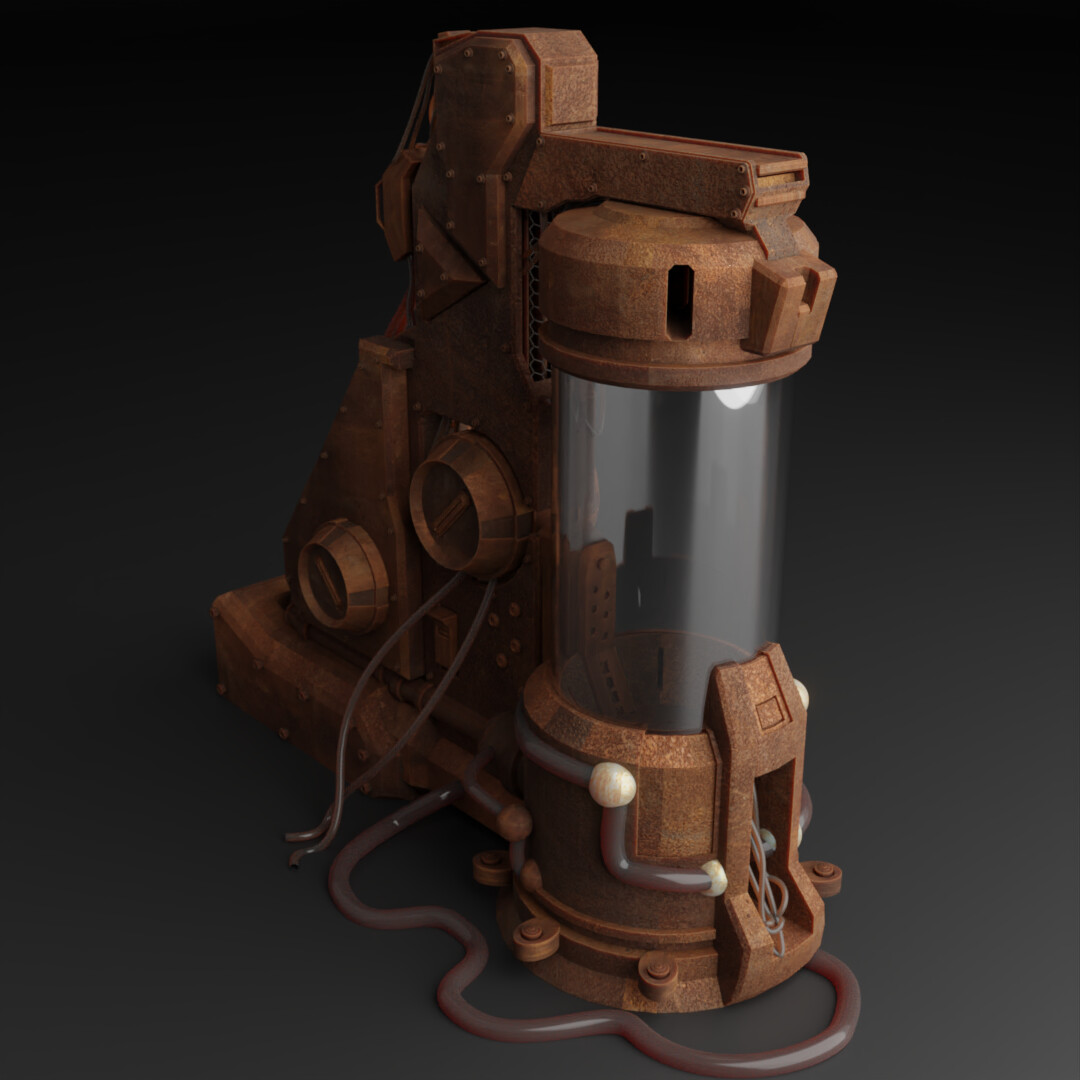 ArtStation - Sci-Fi Lab Equipment Rusted