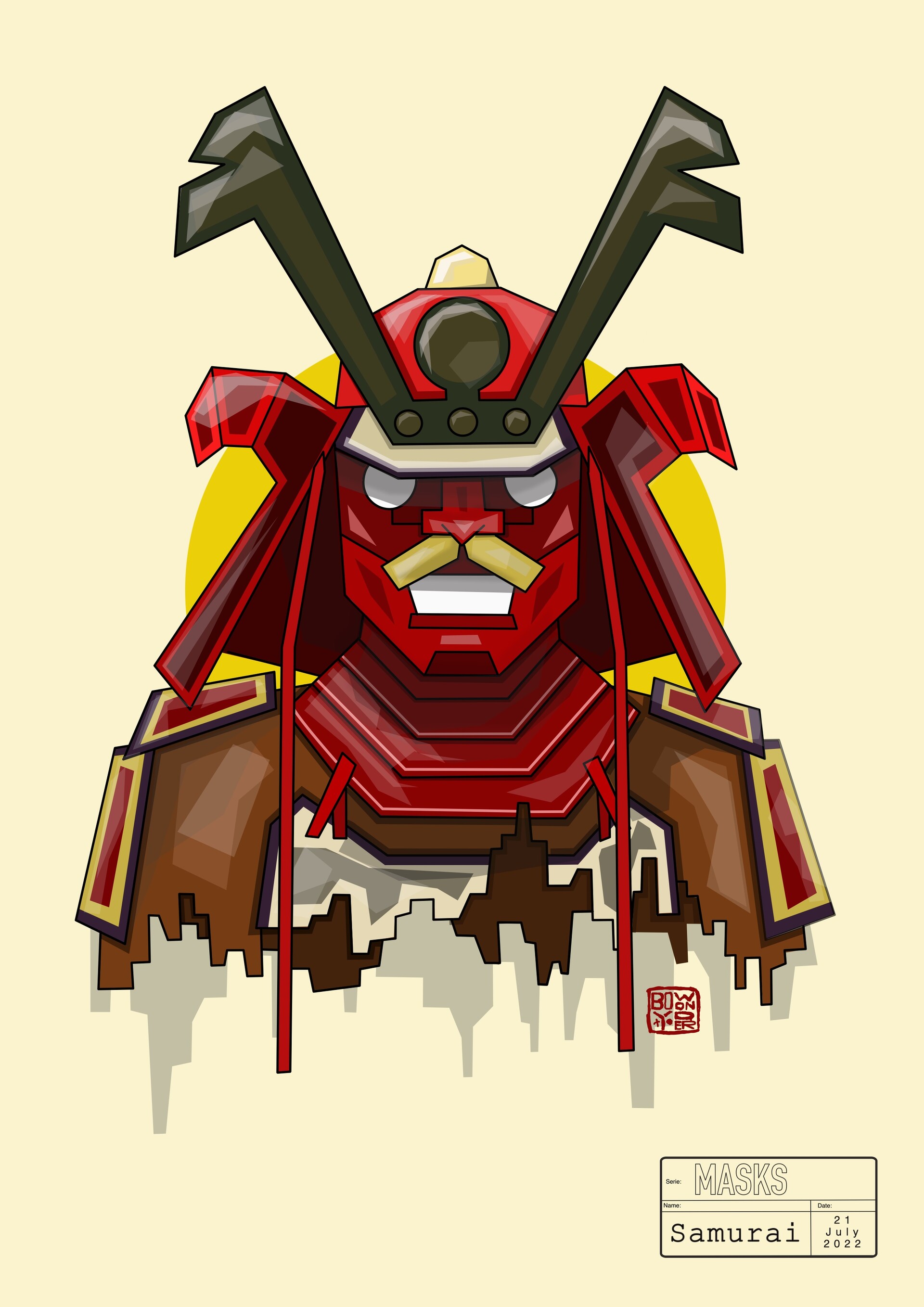 ArtStation - Samurai (mask)