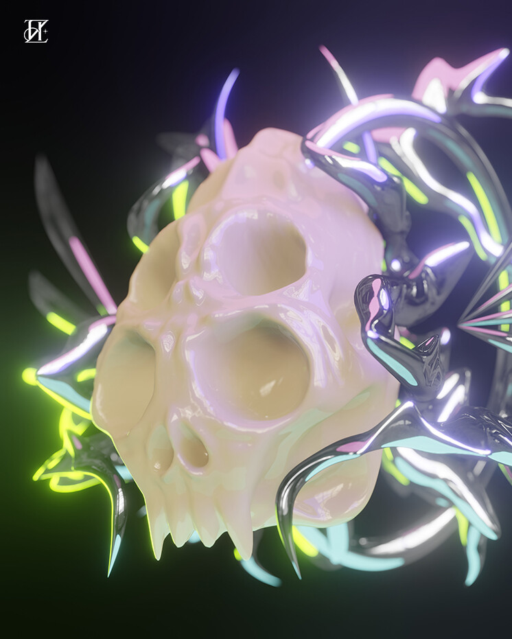 Hainz Studio - SS11 - Experimental Chrome Skull