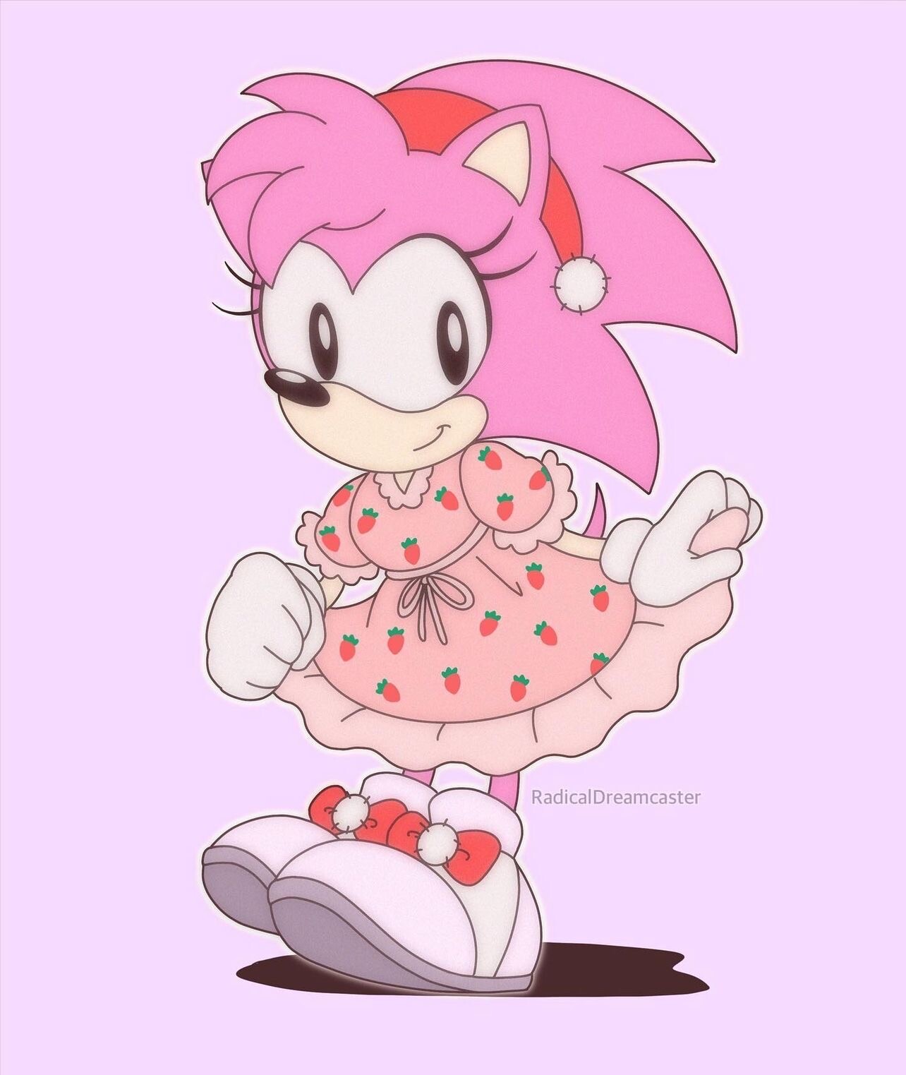 Radical Dreamcaster - Amy Rose in a Strawberry Dress