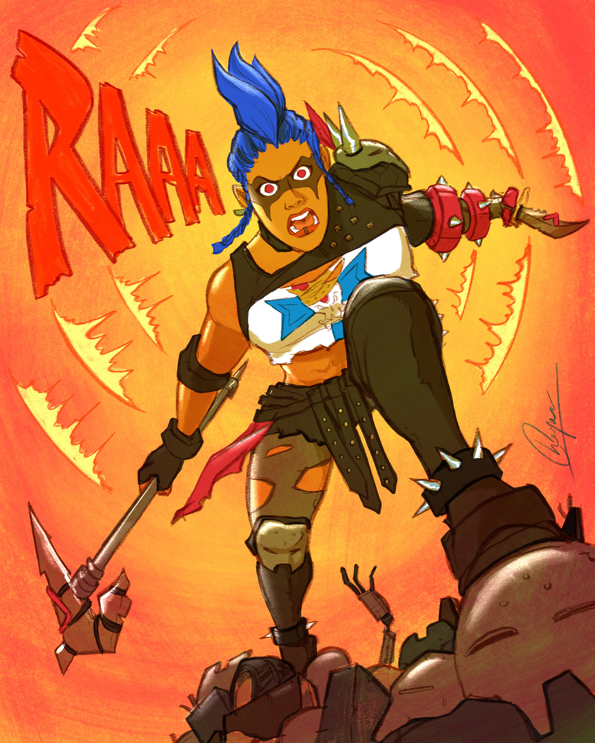 ArtStation - Overwatch Junker Queen