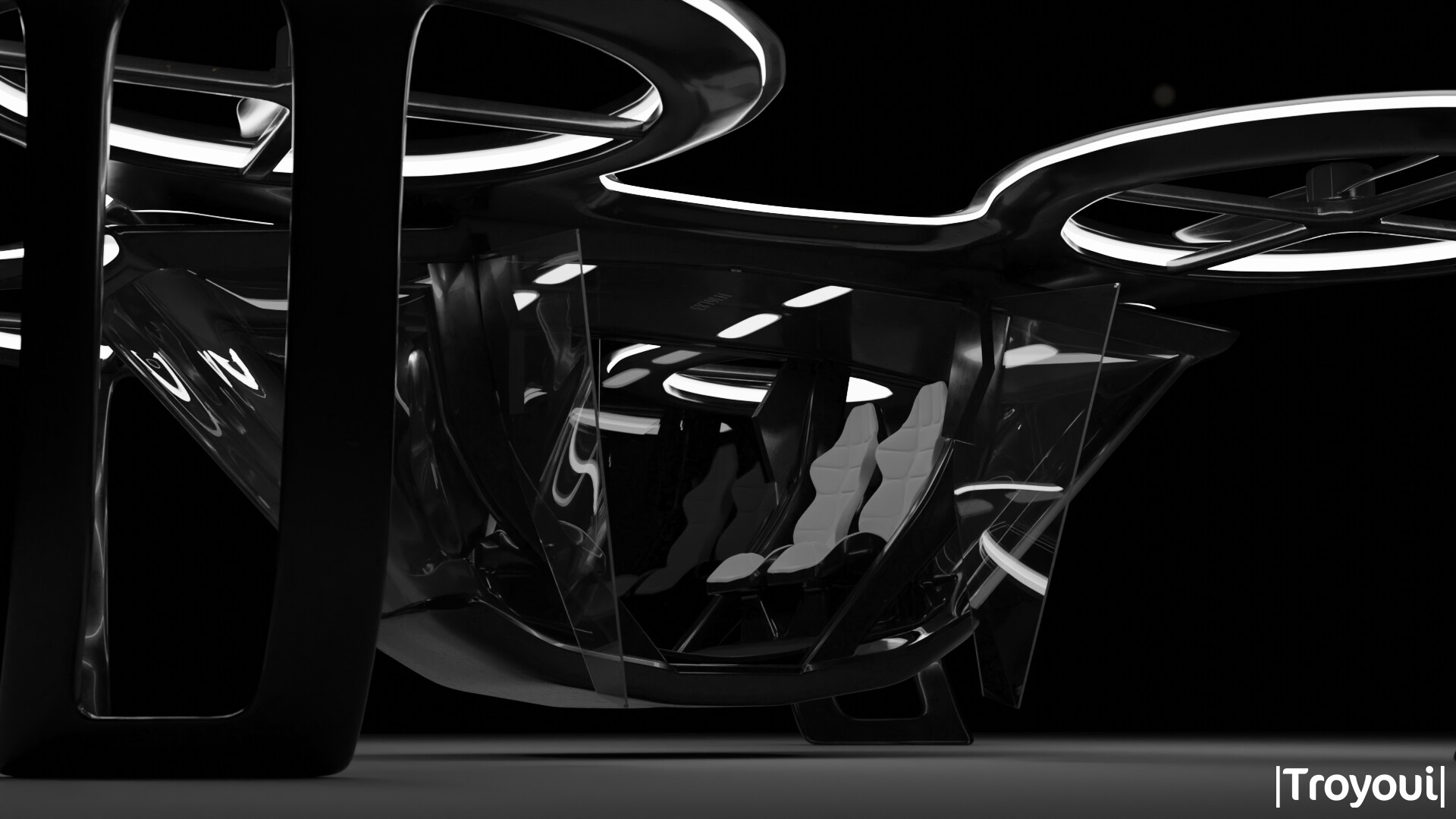 ArtStation - Futuristic personal aircraft design