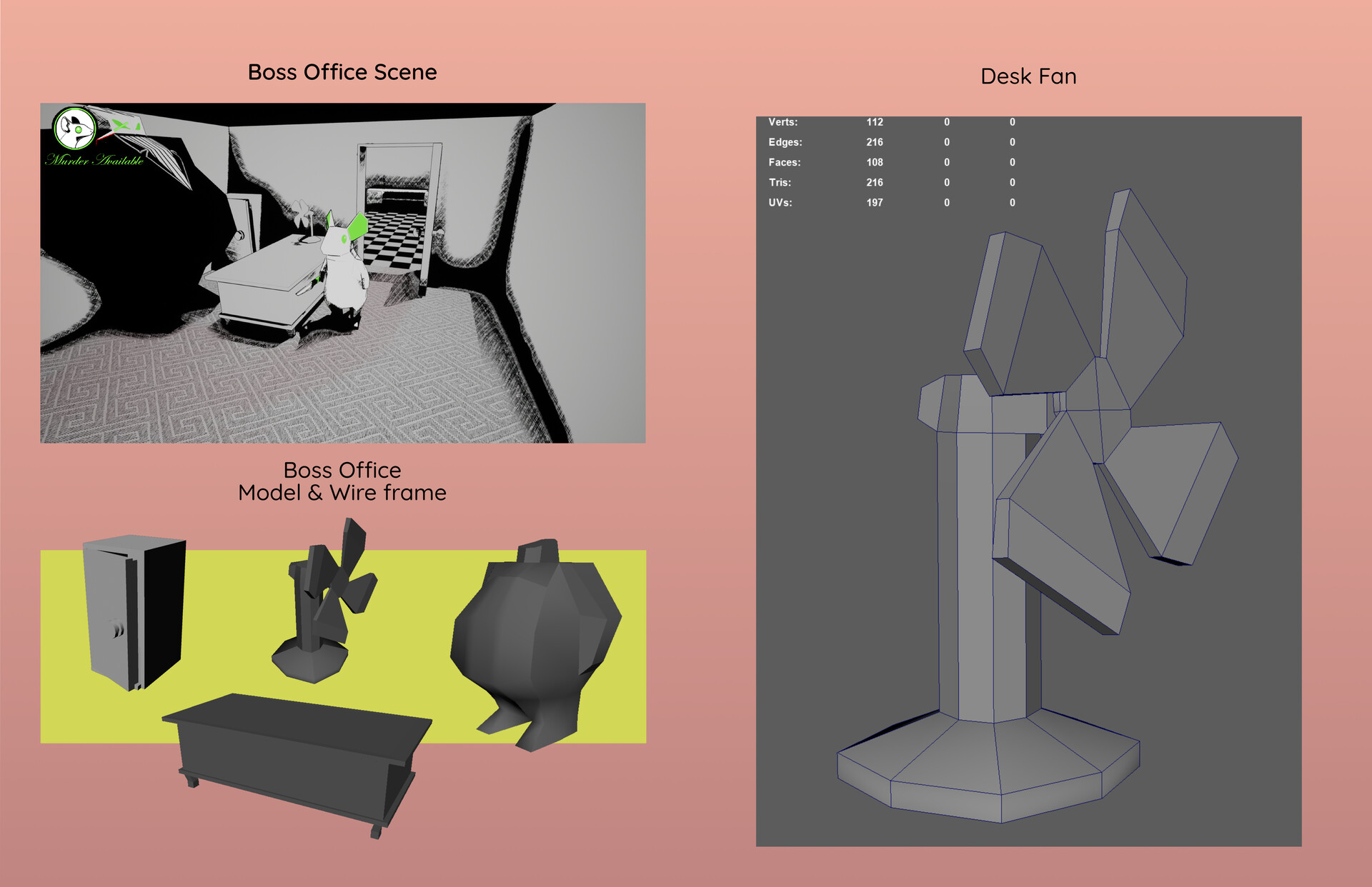 ArtStation - Office assets & Unused Assets - Atomic Mafia Project