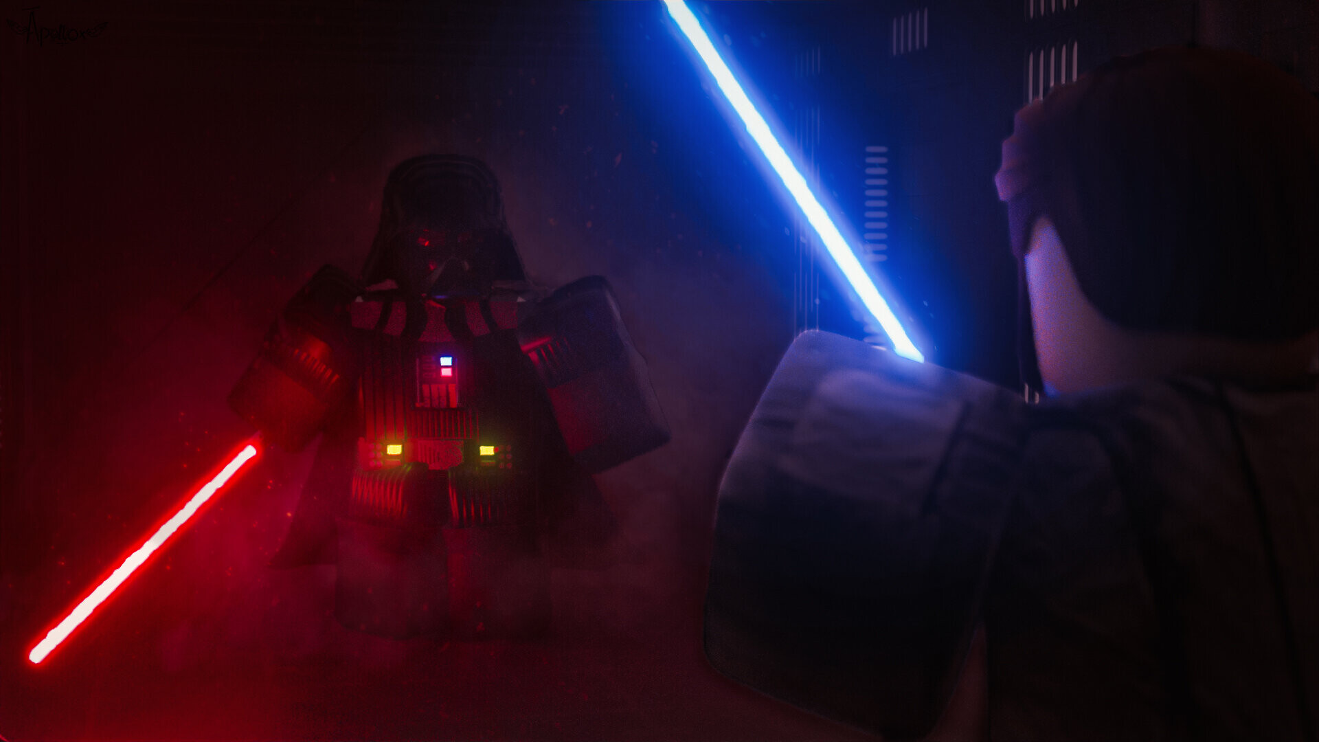 ArtStation - Vader vs Kenobi