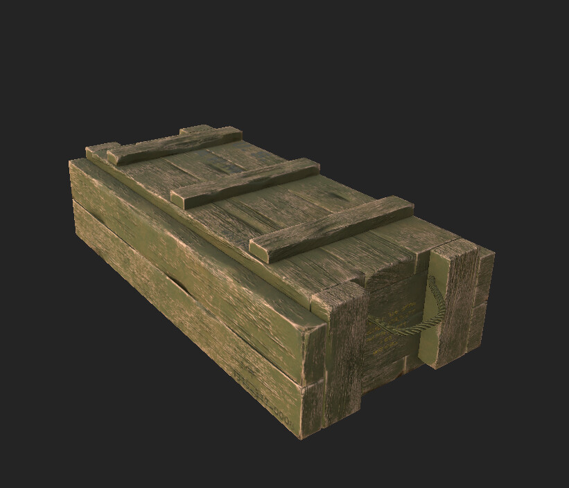 ArtStation - Modeled Military Crate
