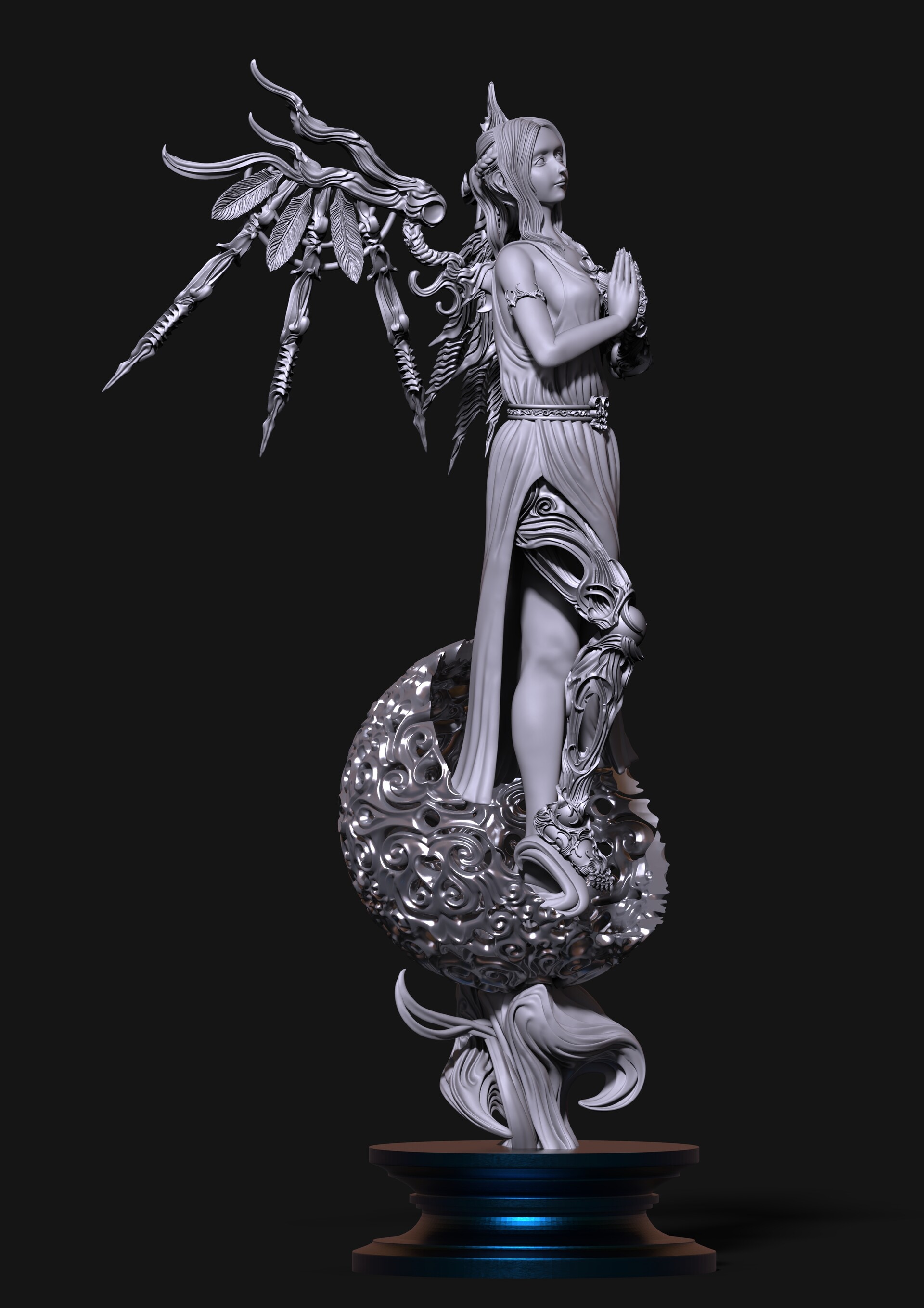 CGmaker.yuki - 3D Game Assets 3D Printed Models Angel Figures