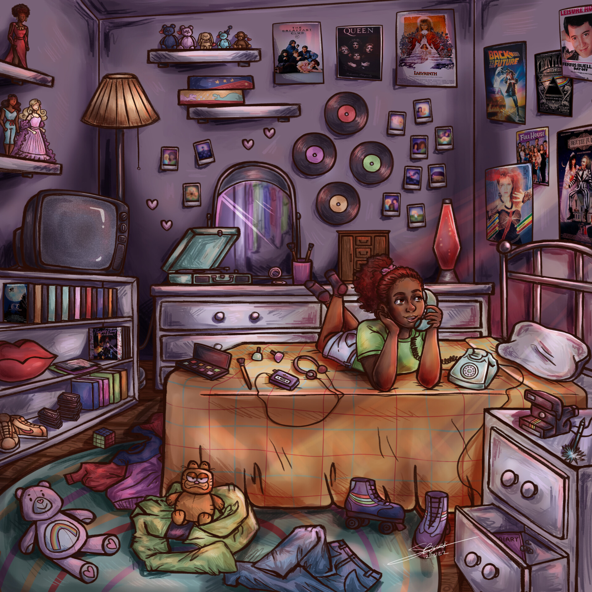ArtStation - '80s Bedroom