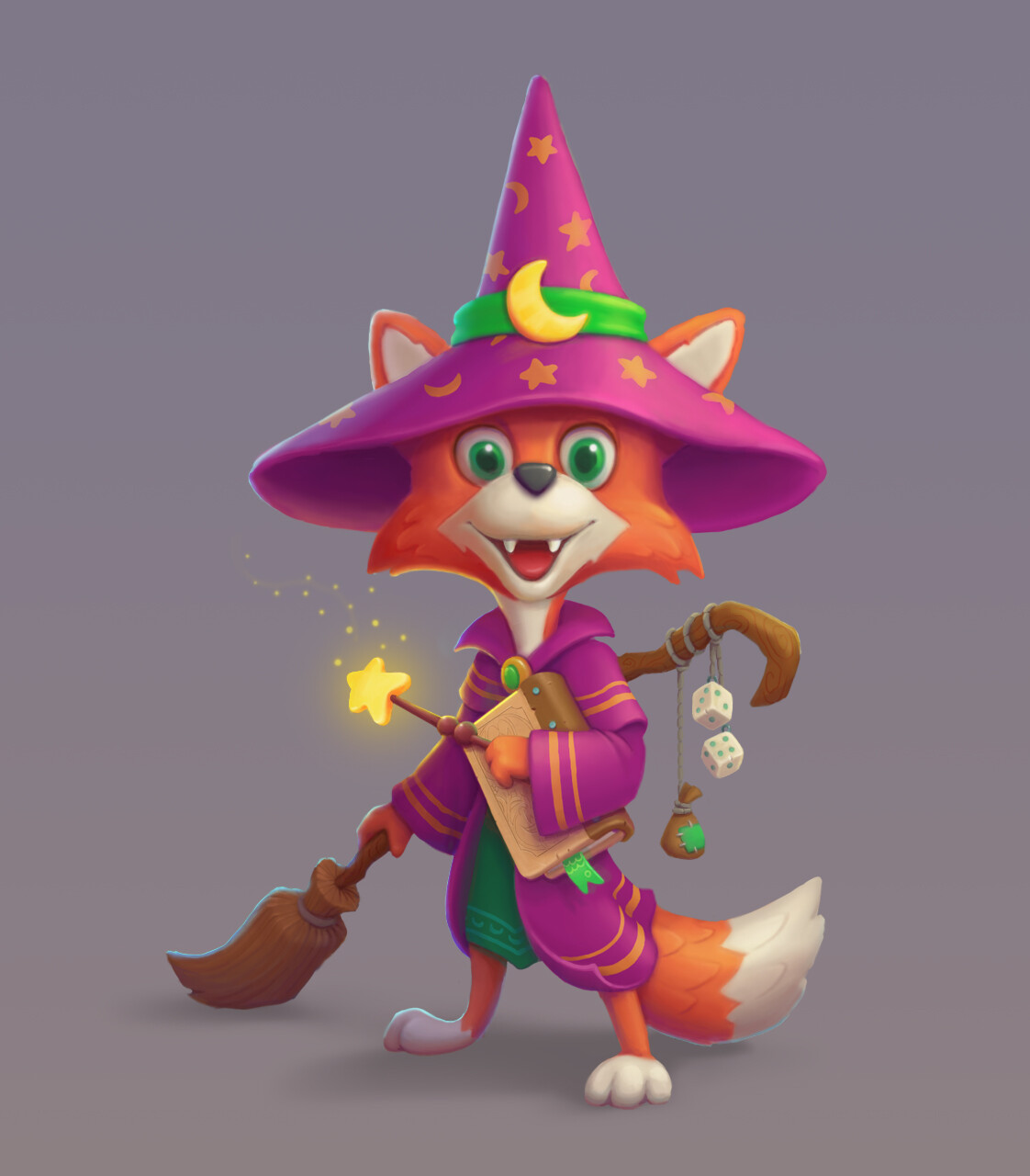 ArtStation - Little Fox Wizard
