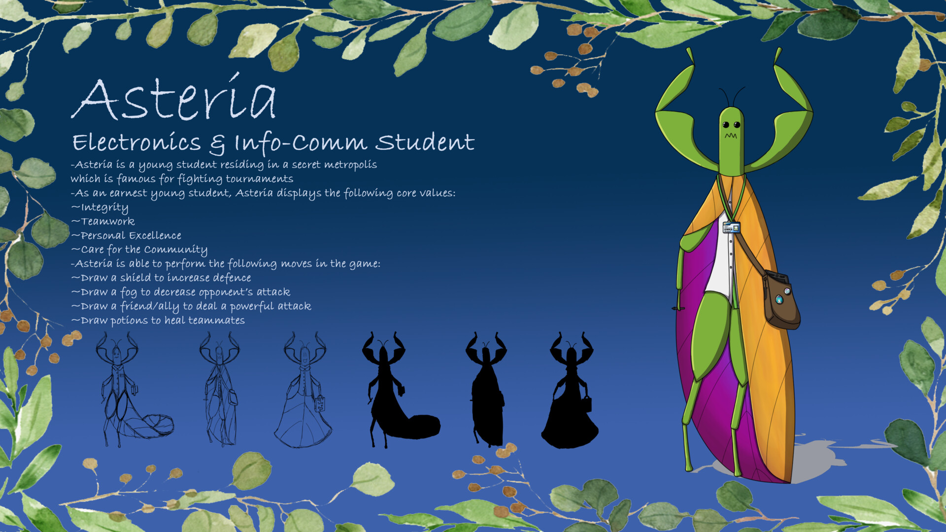 ArtStation - Leaf bug character design