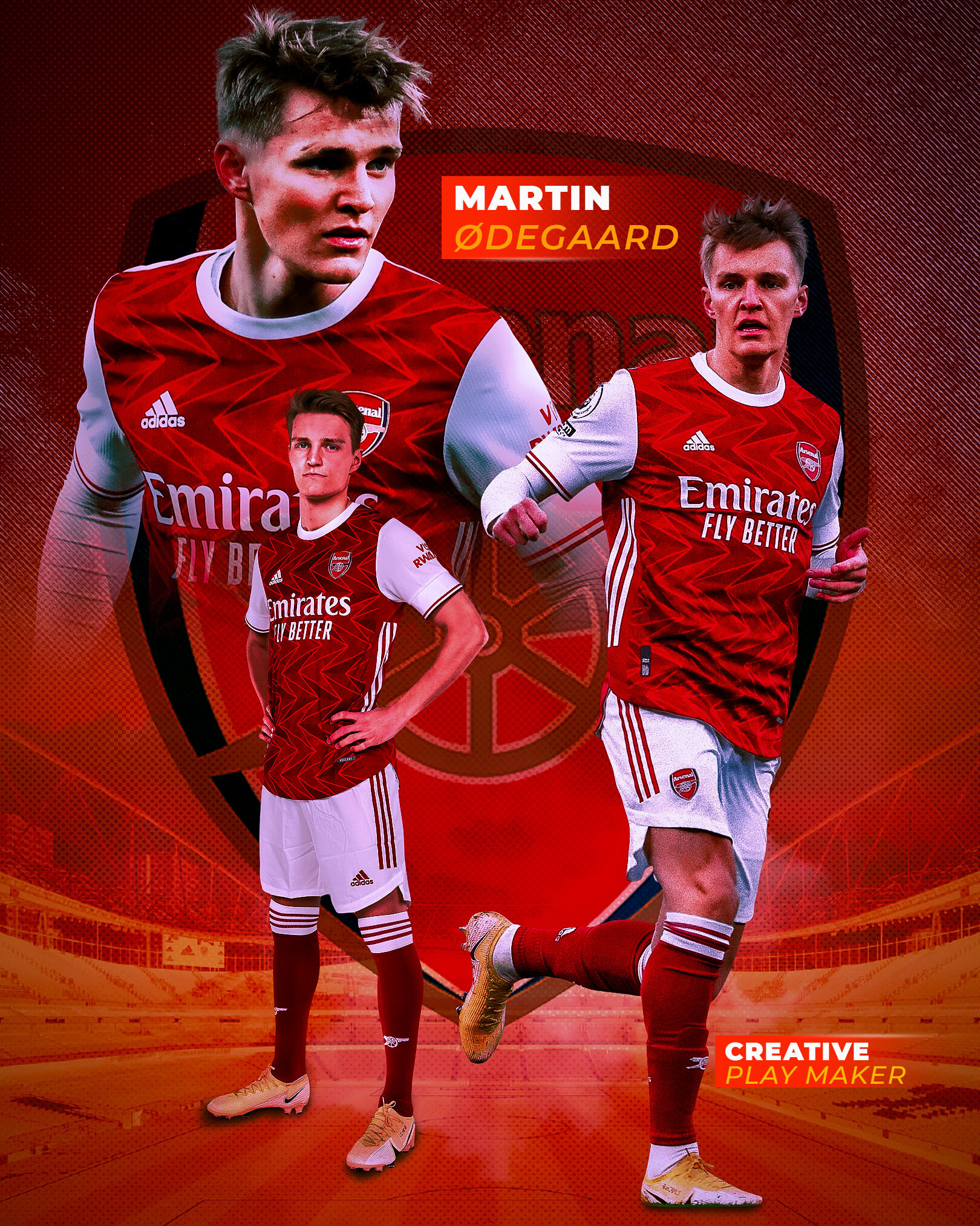 DrawingHookstudio - Martin Ødegaard