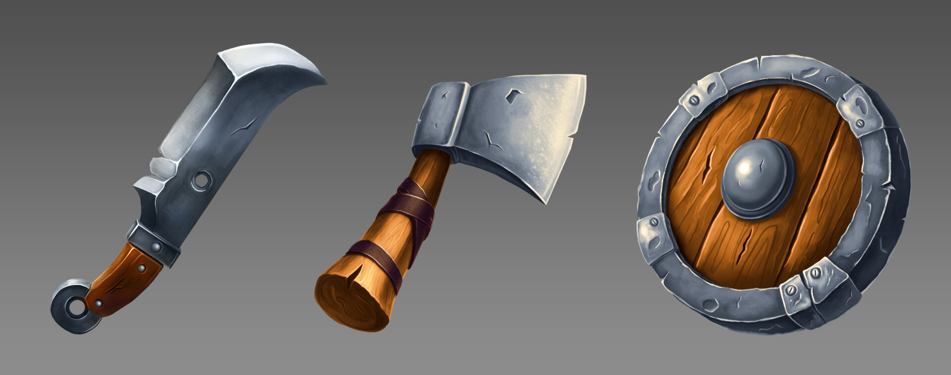 ArtStation - Battle Props Design 2D