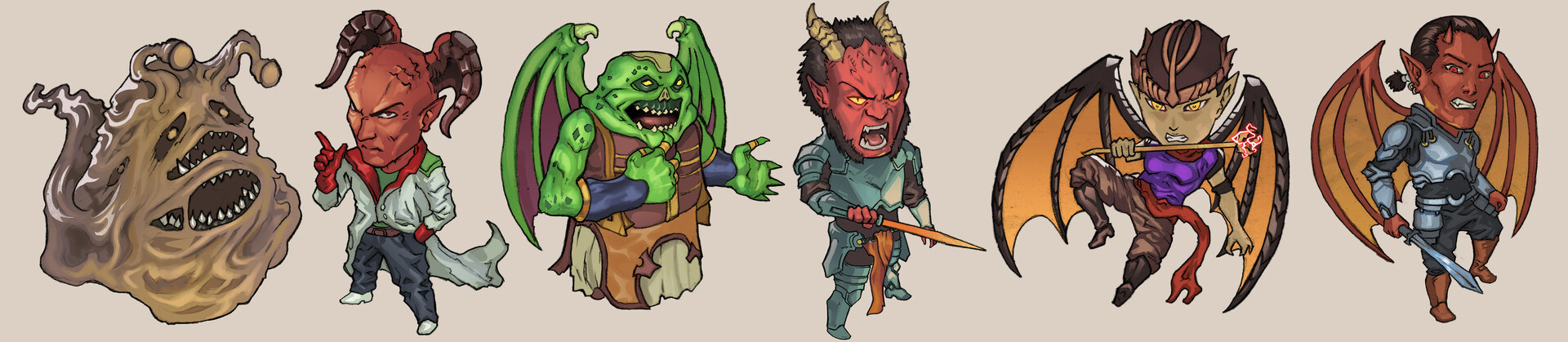 ArtStation - DND Demon Characters Set 2