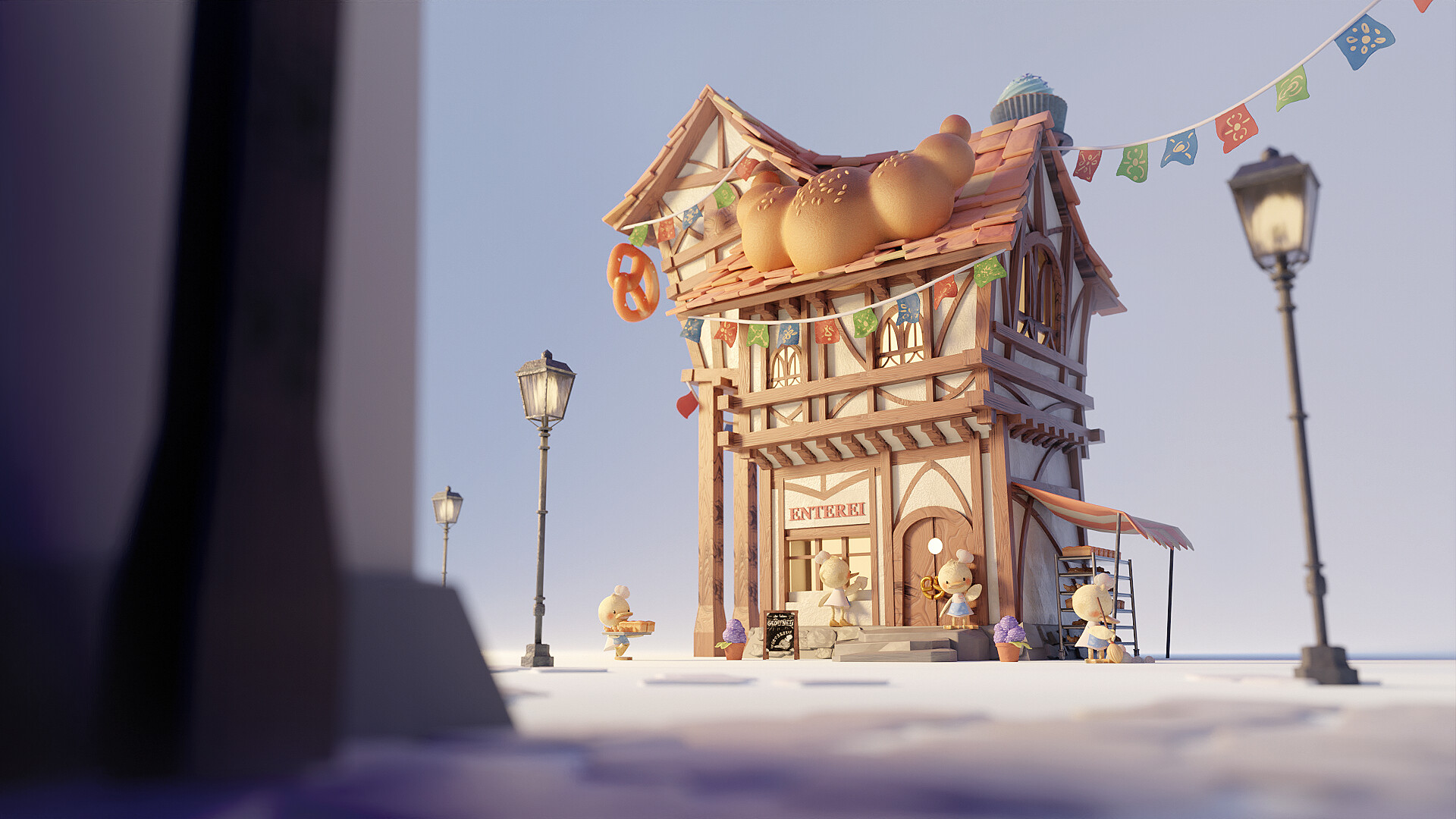 ArtStation - 3D Duck Bakery "Enterei"