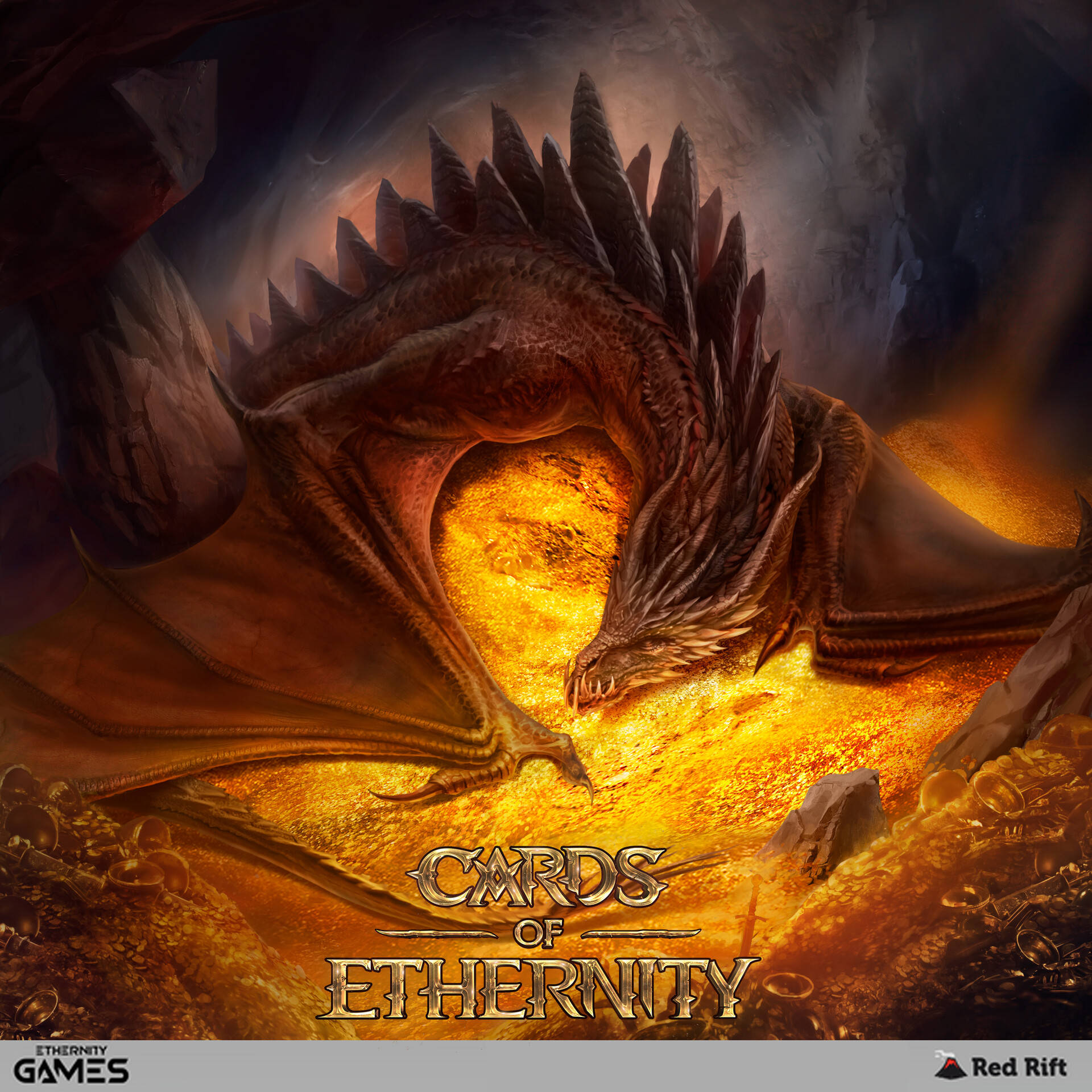 ArtStation - Sleeping Dragon - Cards of Ethernity