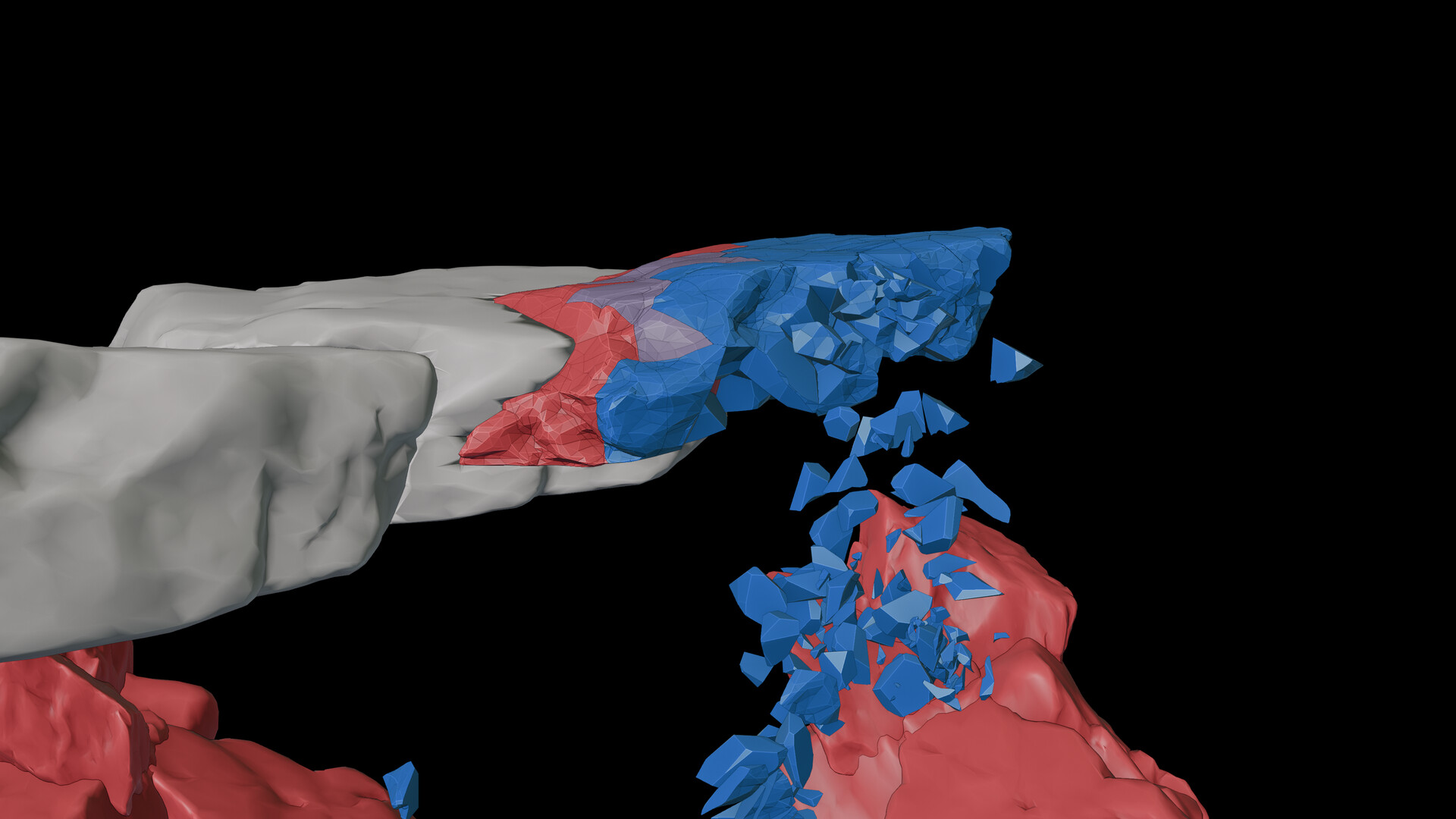 Michael Tiedtke - "Cliff Collapse" RBD Simulation in Blender using RBDLabs Addon