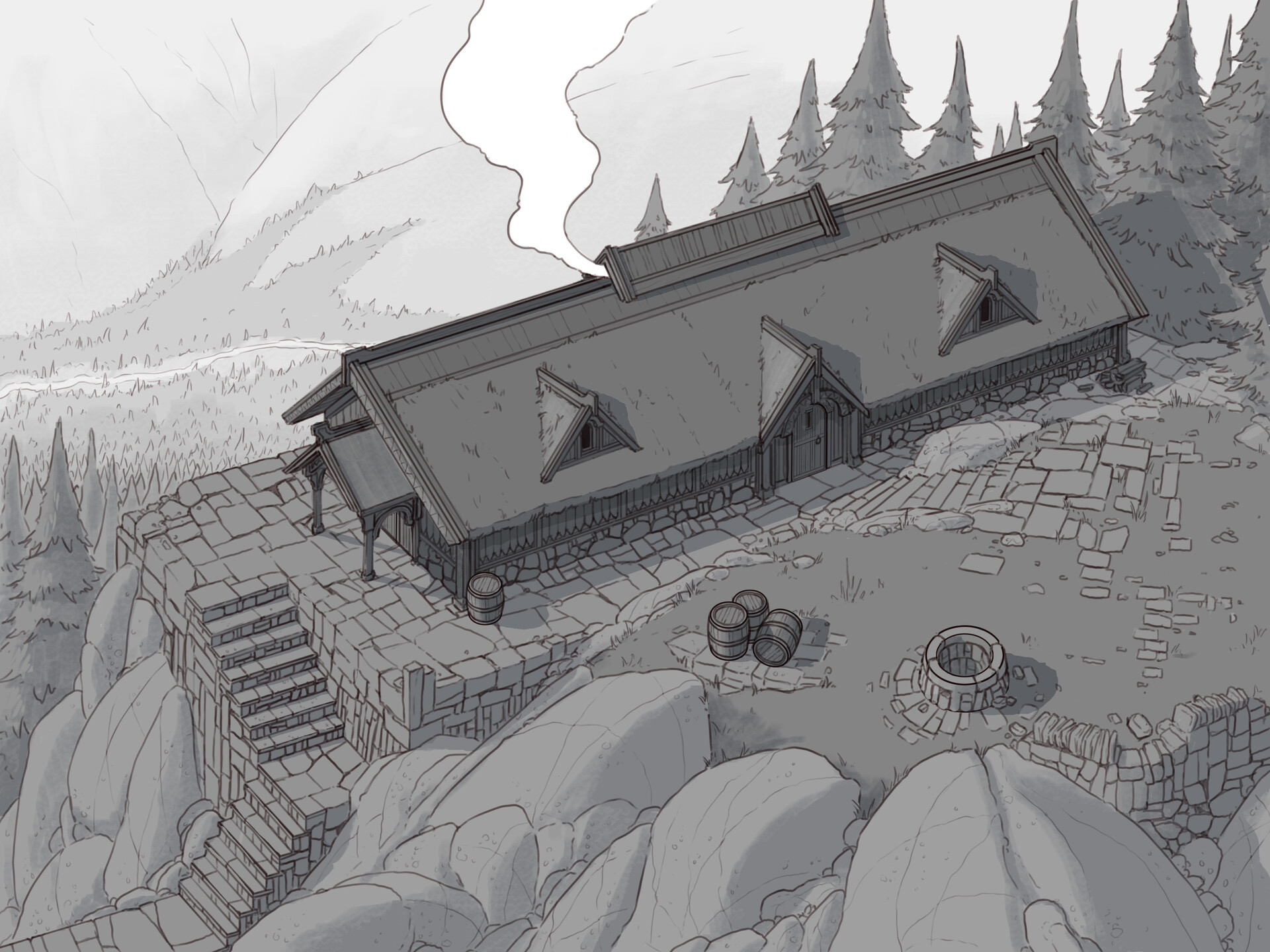 ArtStation - Longhouse