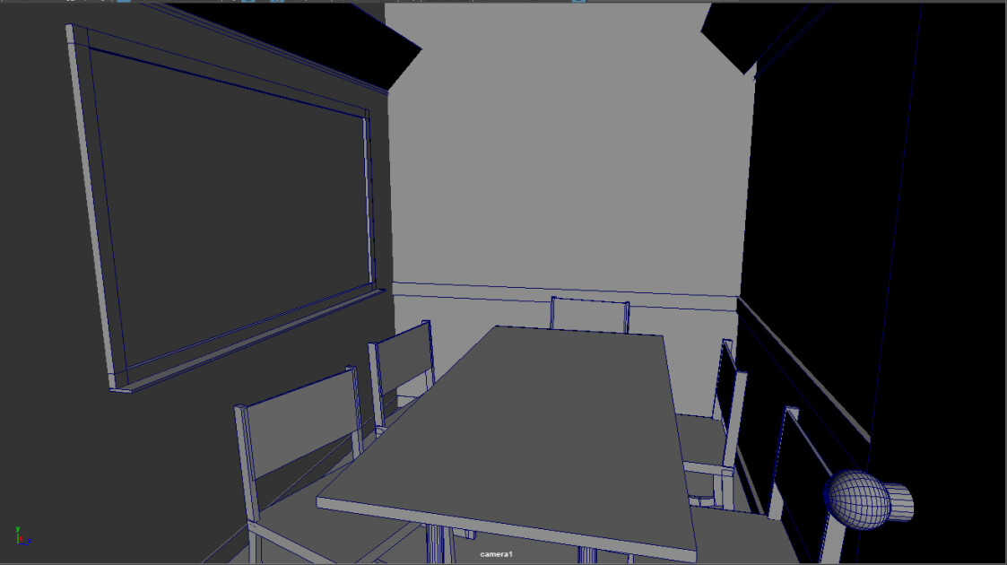 ArtStation - 3D Model of Studying Room