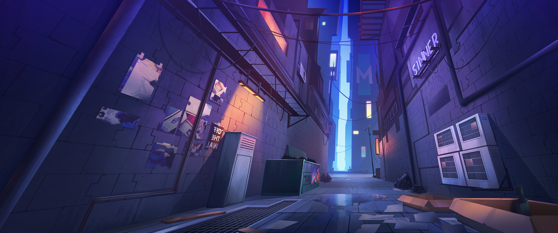 ArtStation - Background for animation - The Only One