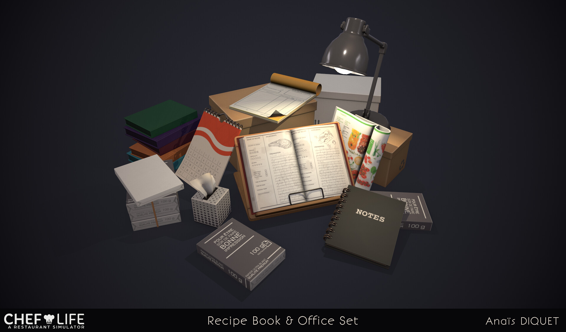 Anaïs Diquet - Props - Chef Life: A Restaurant Simulator