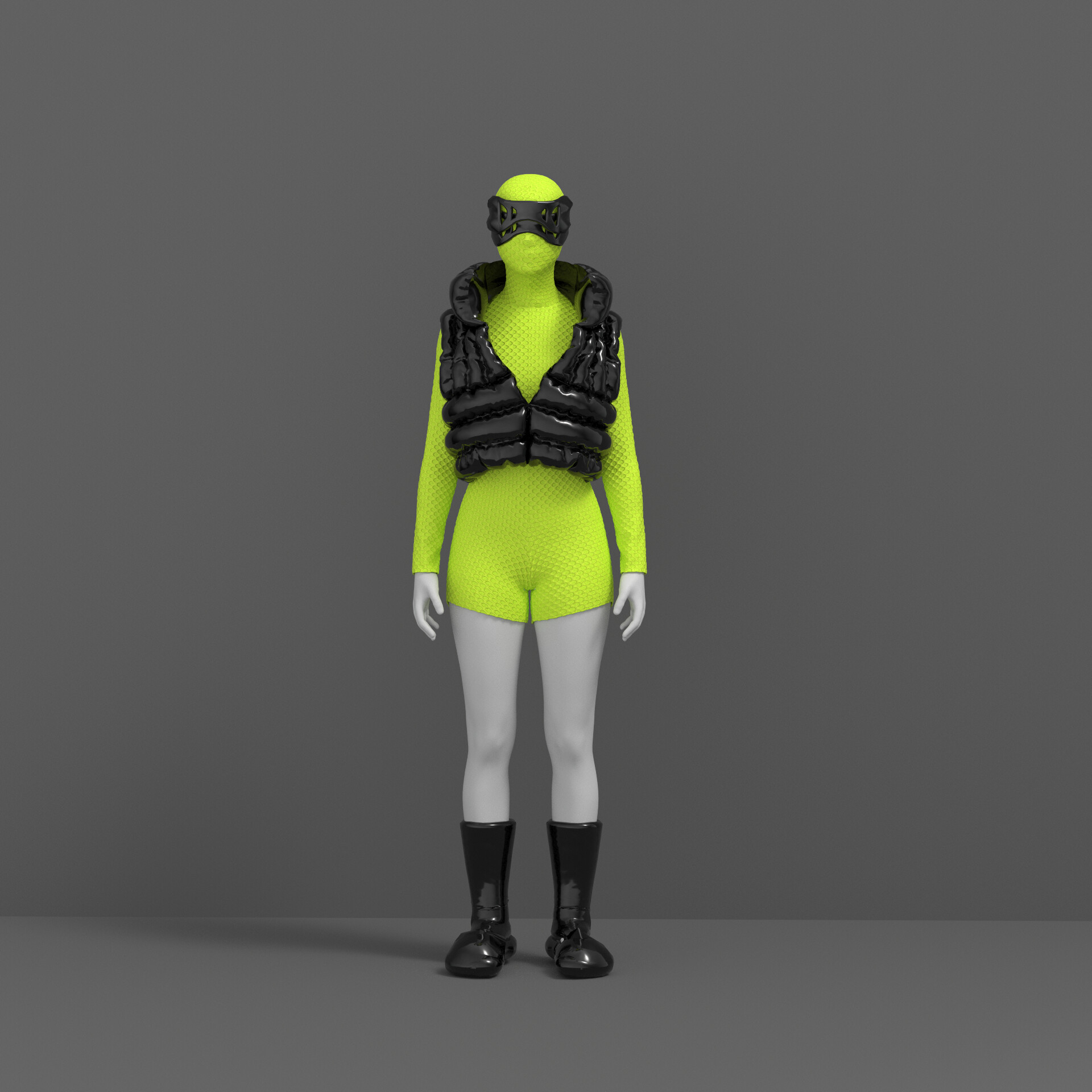 ArtStation - Puffer vest