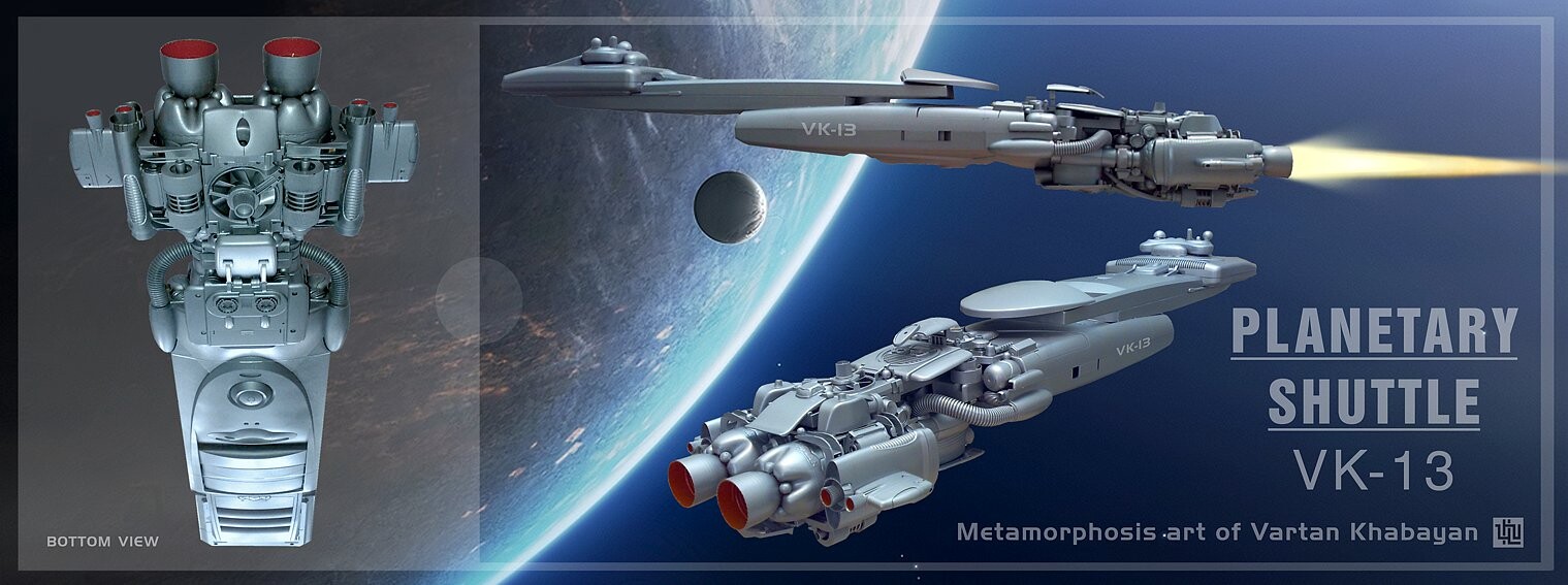 ArtStation - VK-13 PLANETARY SHUTTLE