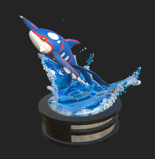 kyogre 3d sprite