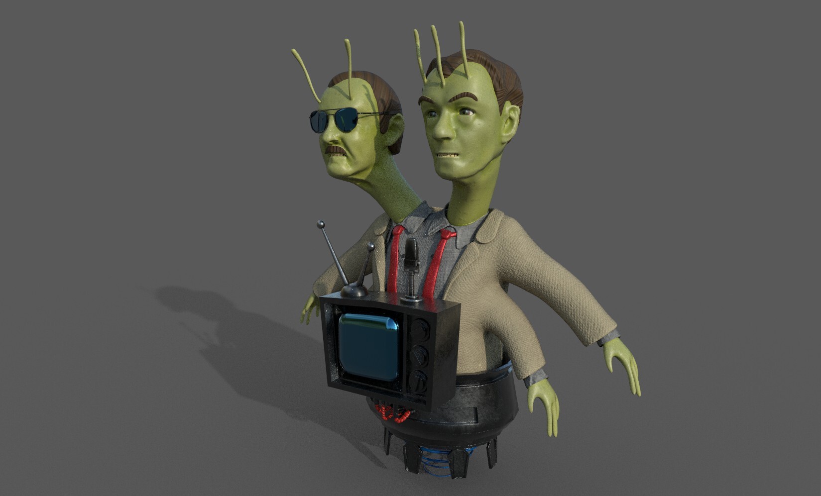 ArtStation - Stylised Commentator Character Rig