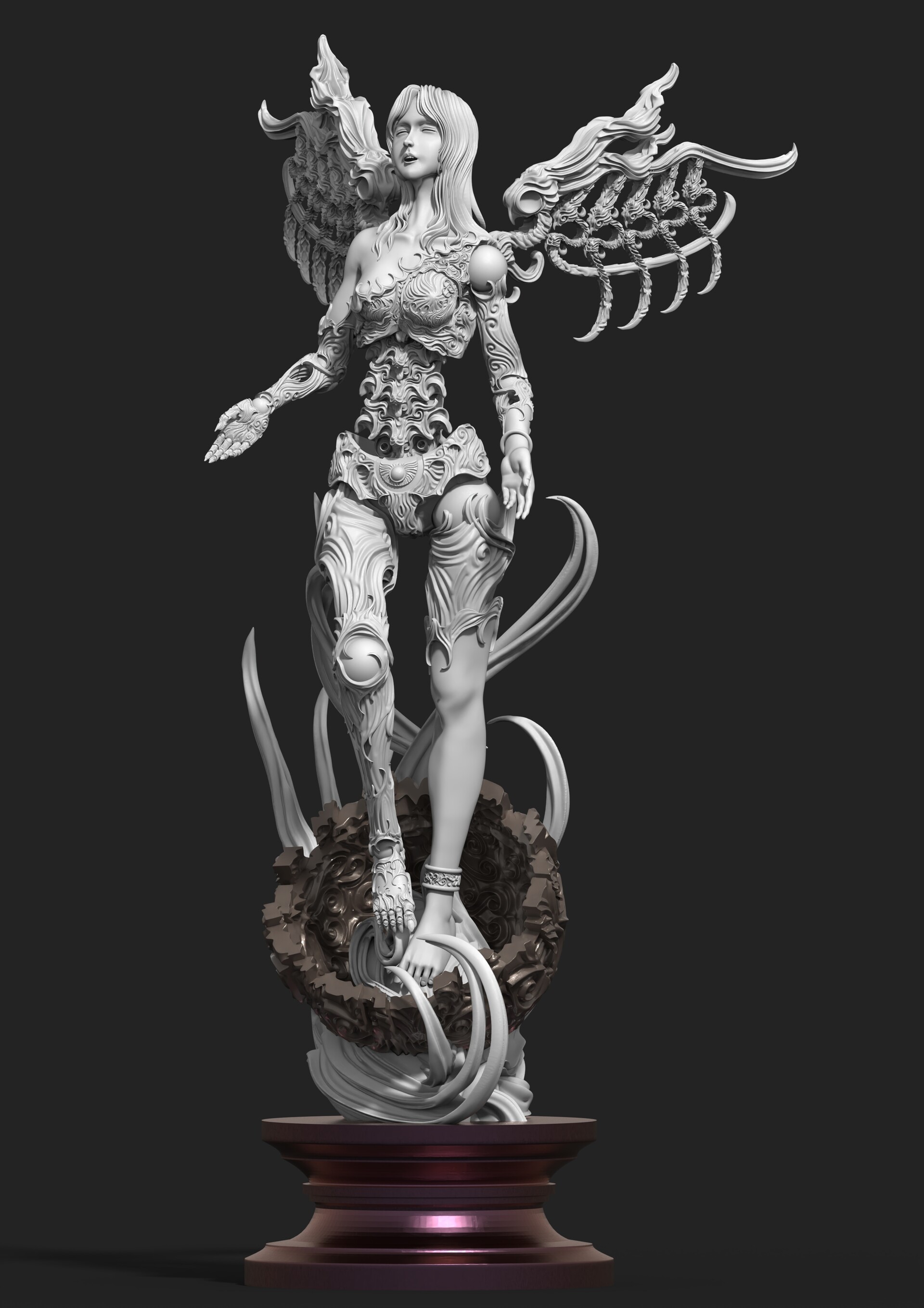 CGmaker-yuki - 3D Game Assets 3D Printed Models Angel Figures