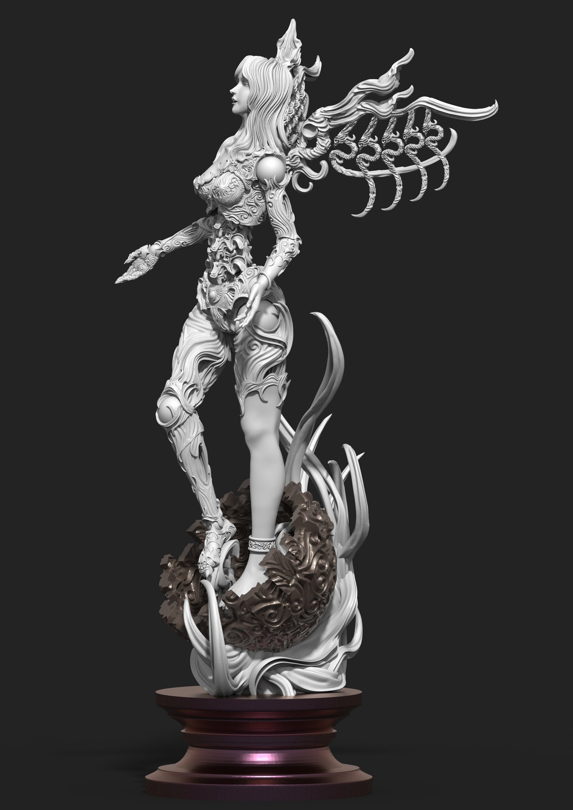CGmaker-yuki - 3D Game Assets 3D Printed Models Angel Figures