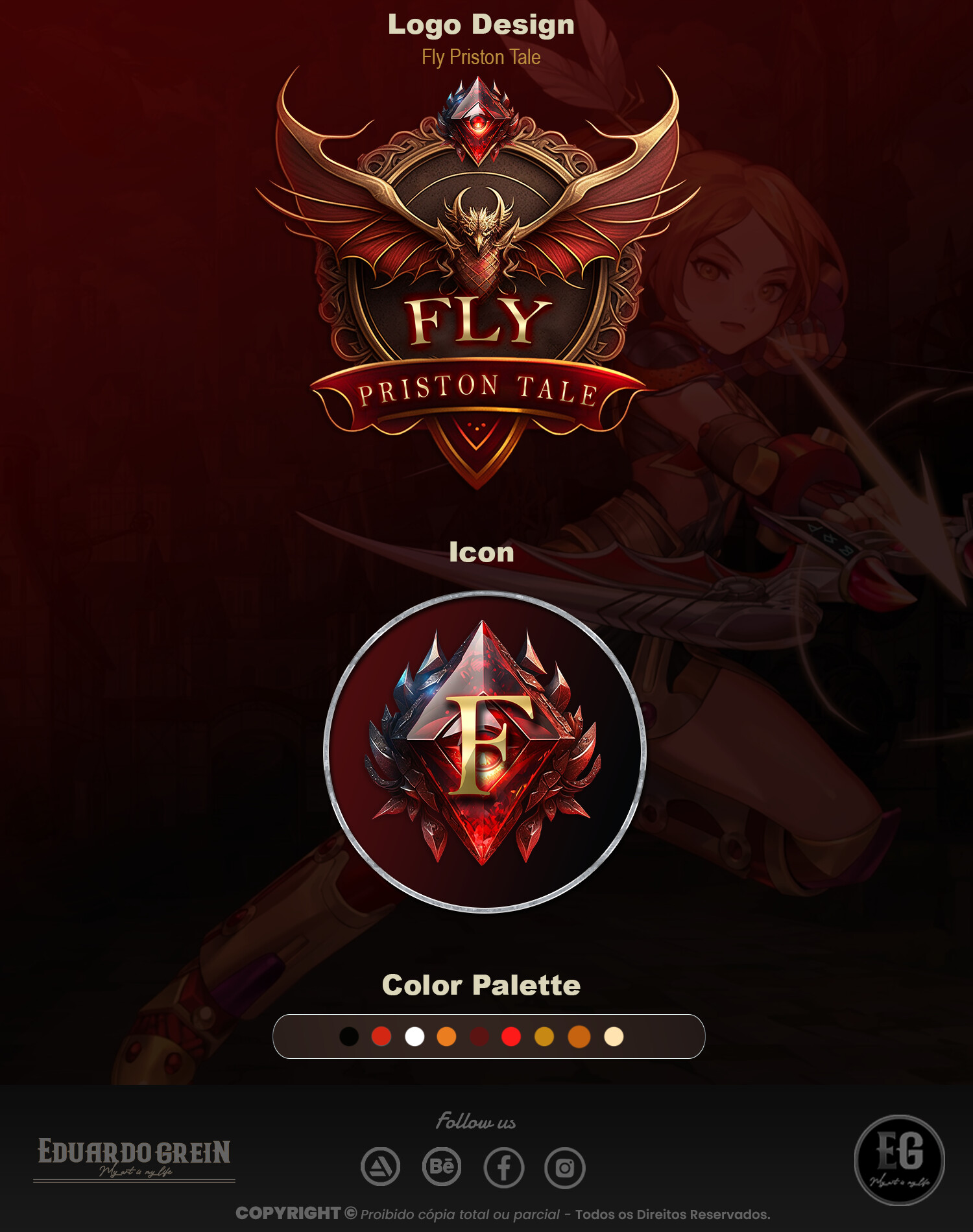 ArtStation - Logo Design Fly Priston Tale