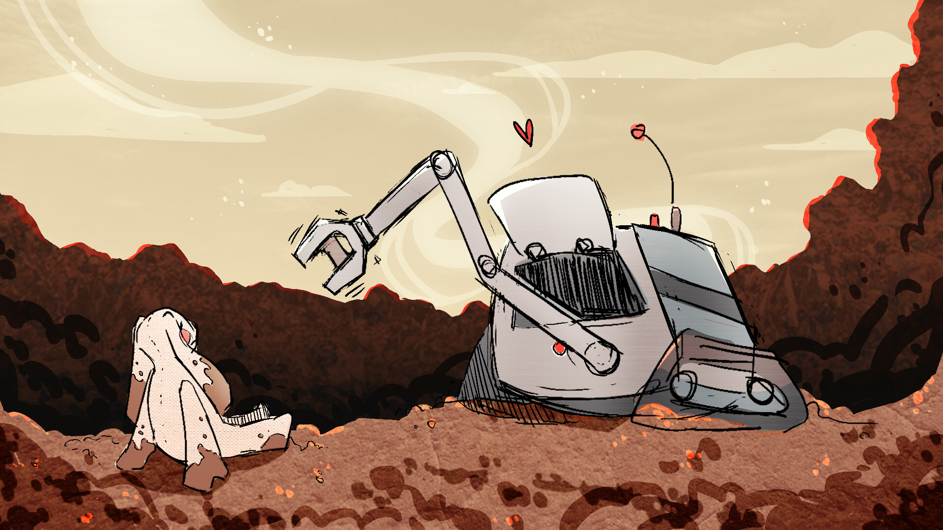 ArtStation - trashbot composition - collect