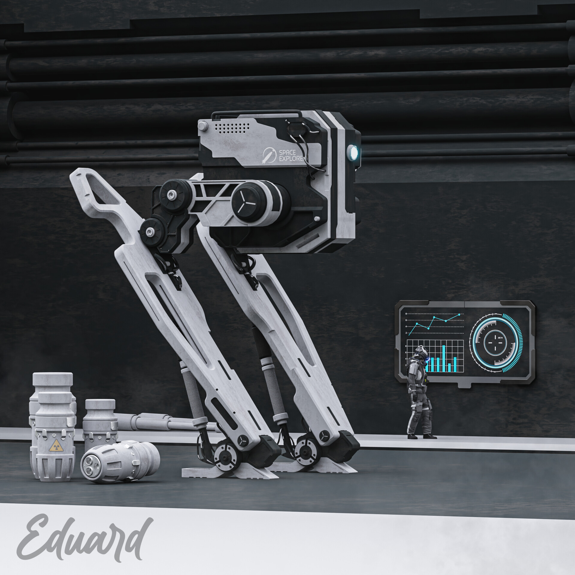 ArtStation - Space Explorer Mech