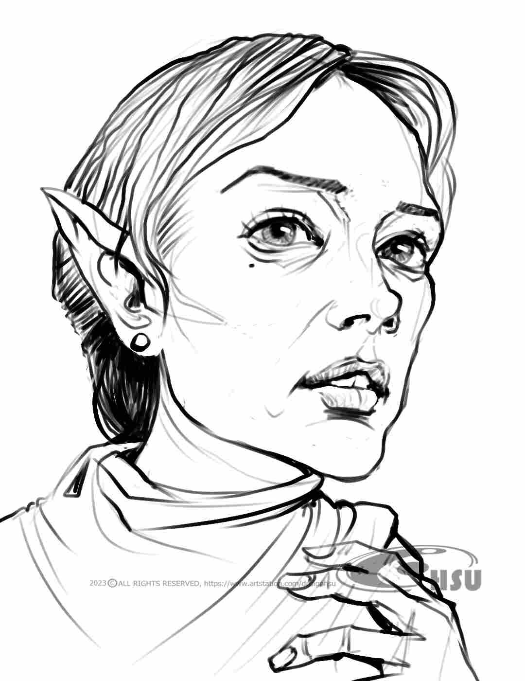 ArtStation - Elf Girl 2a