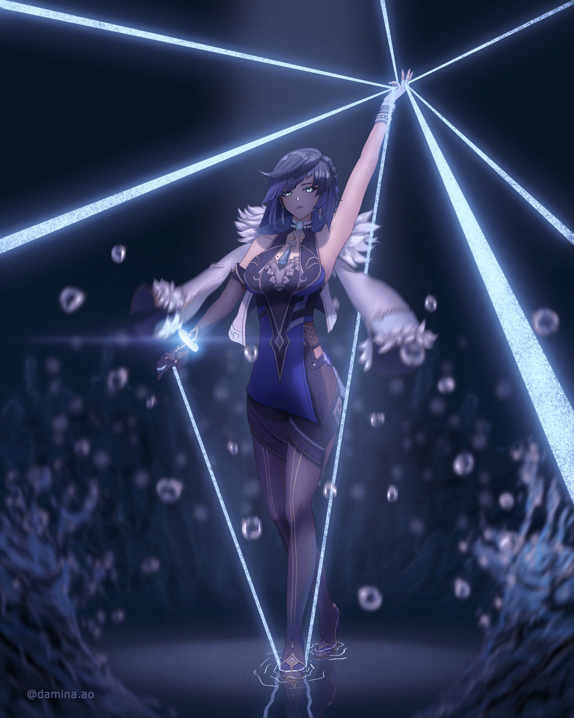 ArtStation - Yelan Genshin Impact fanart
