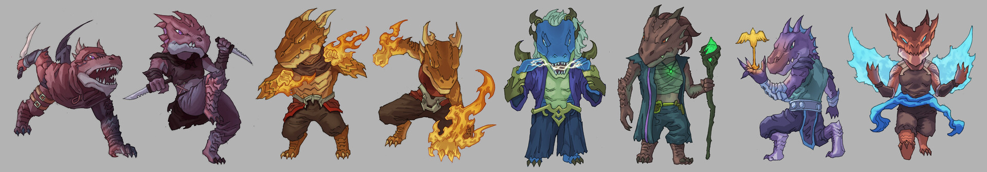 ArtStation - DND Dragonborn Playable Characters Set 3