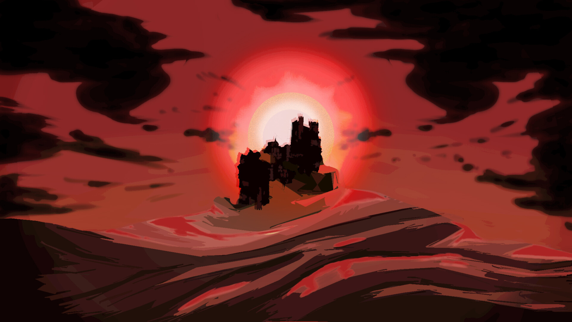 ArtStation - Castle of the bleeding sun