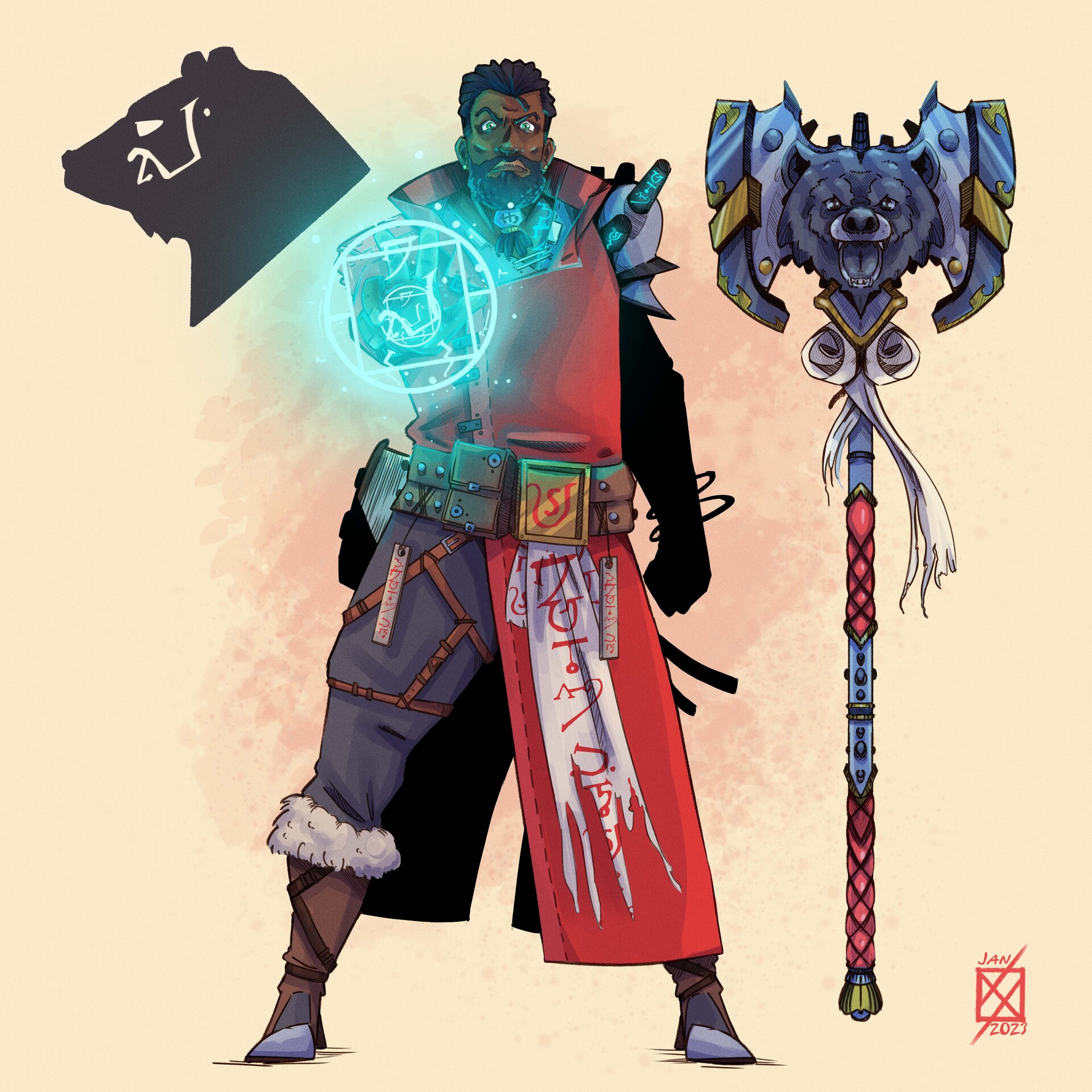 ArtStation - Geir, Rune Weaver of the Royal Scarian Army