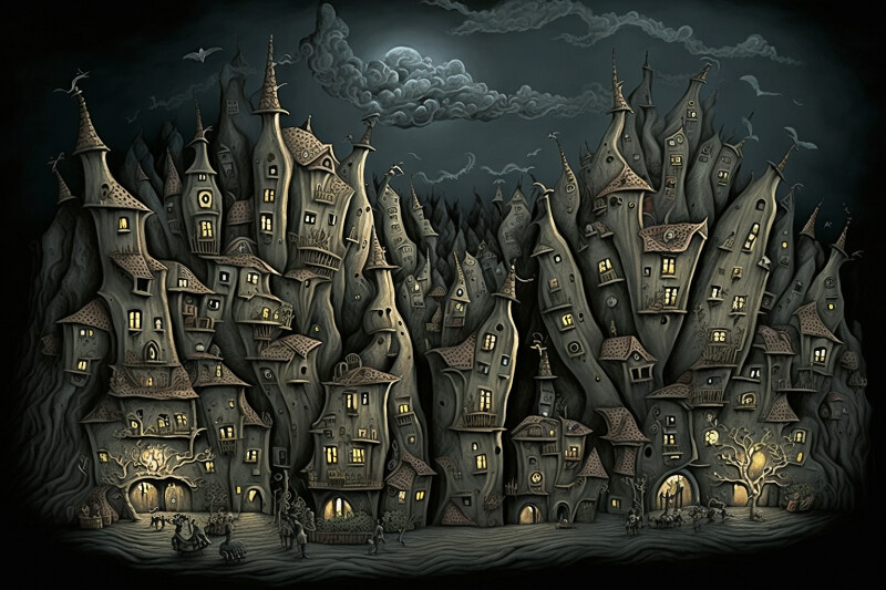 ArtStation - The Nightmare Town