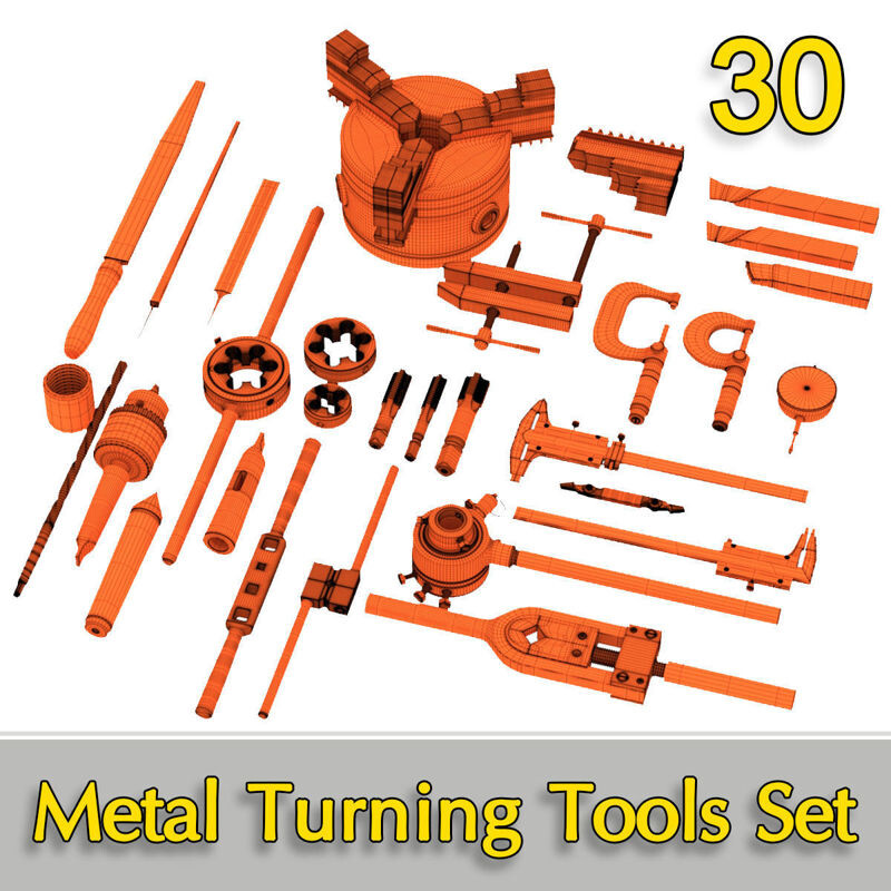 ArtStation - Metal Turning Tools 3d model